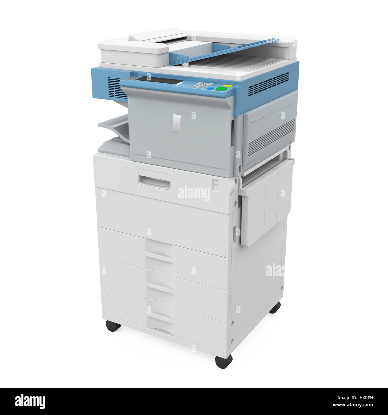Office Multifunction Printer Isolated Stock Photo - Alamy