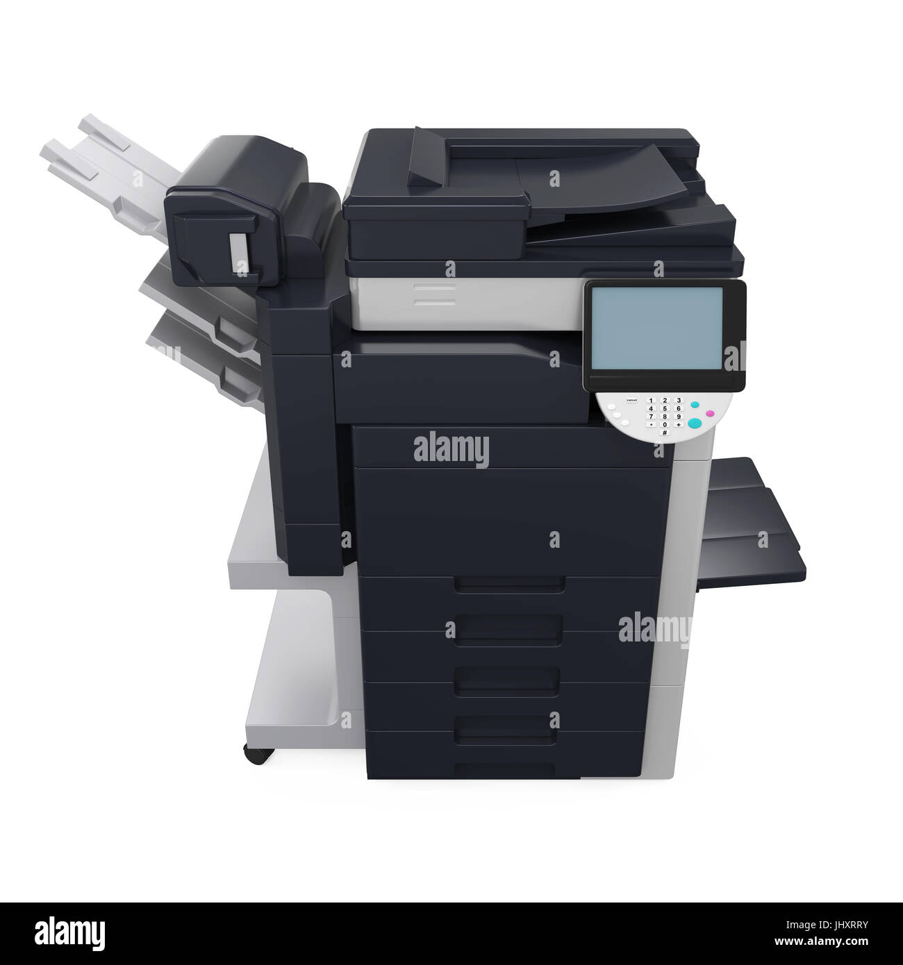 Office Multifunction Printer Isolated Stock Photo - Alamy