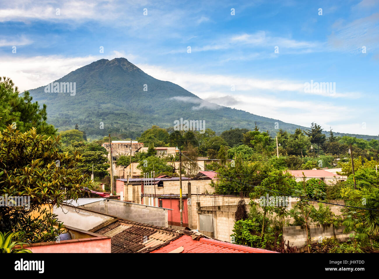 Antigua guatemala volcano view hi-res stock photography and images - Alamy