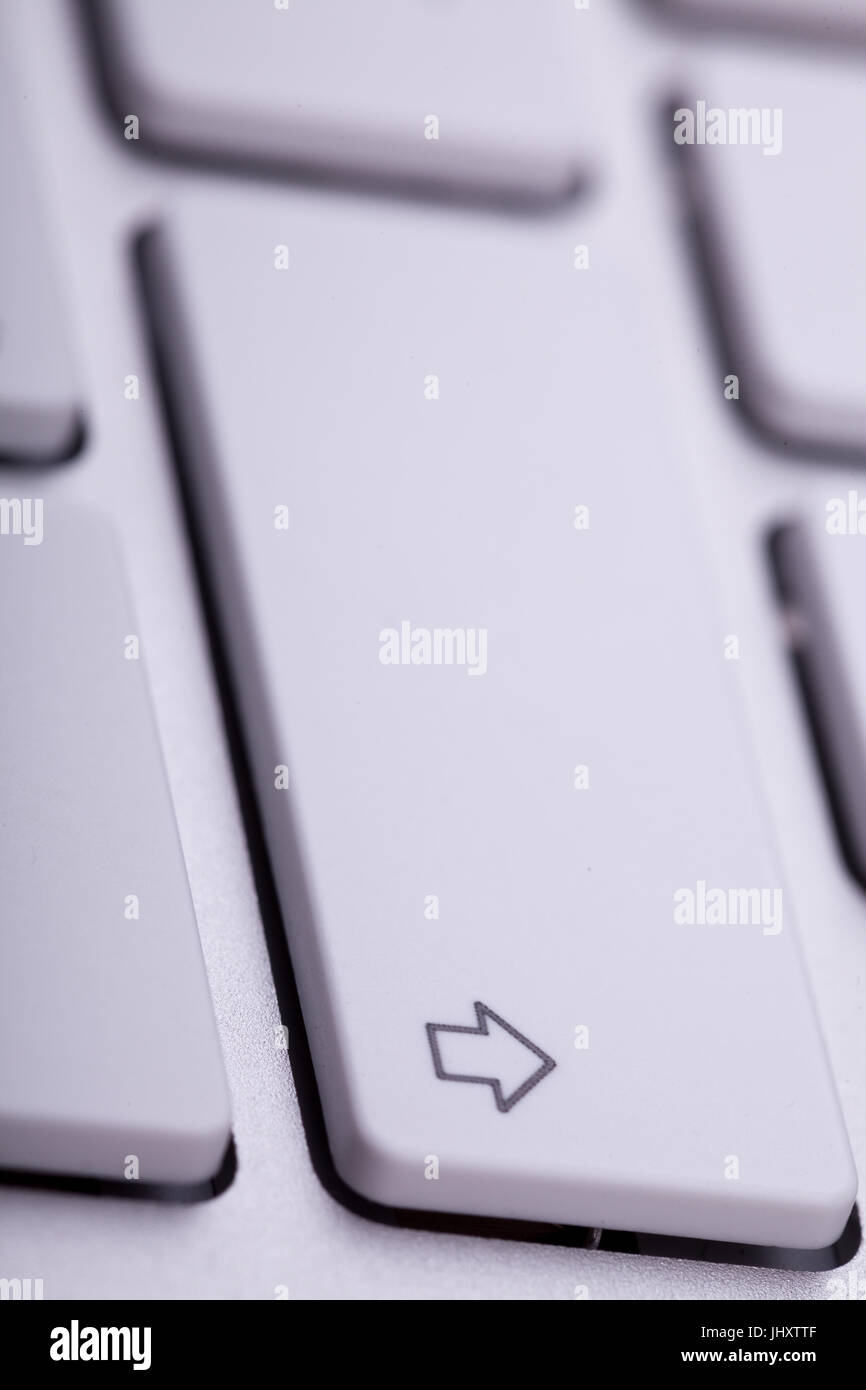 White aluminum keyboard in close up Stock Photo - Alamy