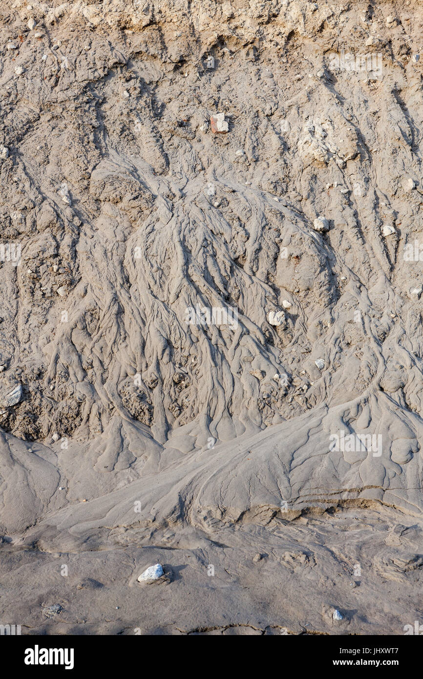 Small mud slide after rain Stock Photo - Alamy