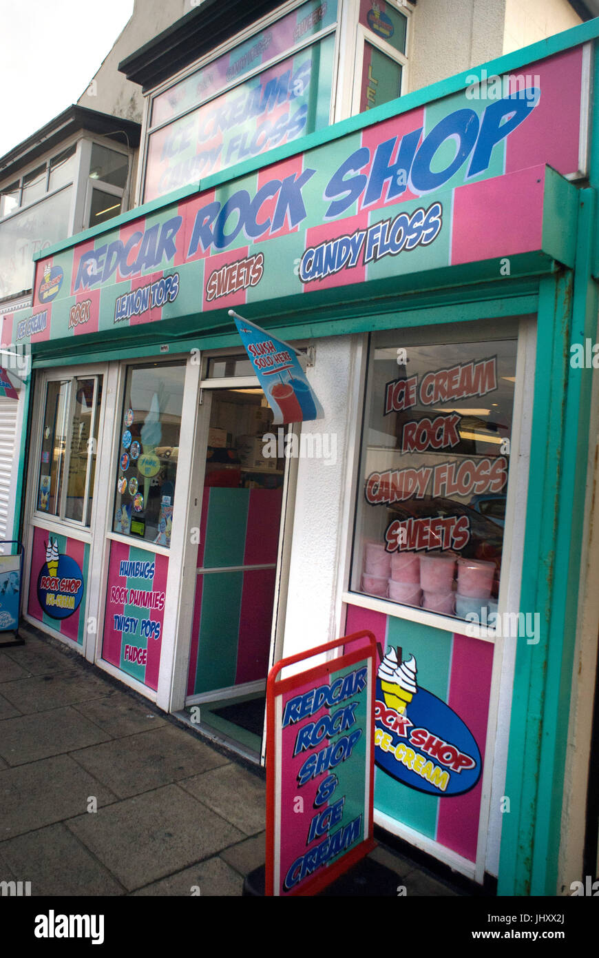 Redcar rock shop Stock Photo - Alamy