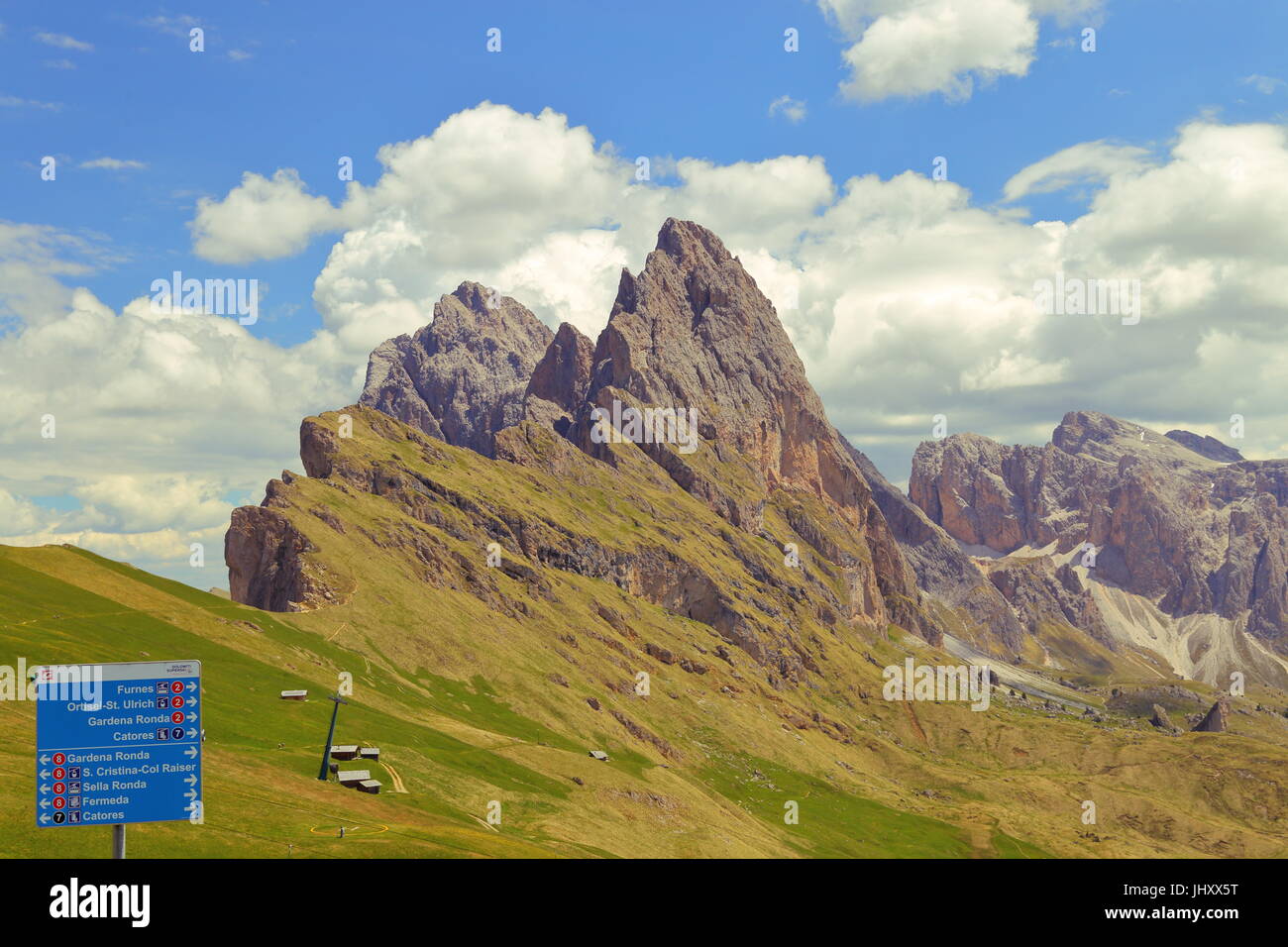 Seceda mountain in the Dolomites Italy Stock Photo - Alamy