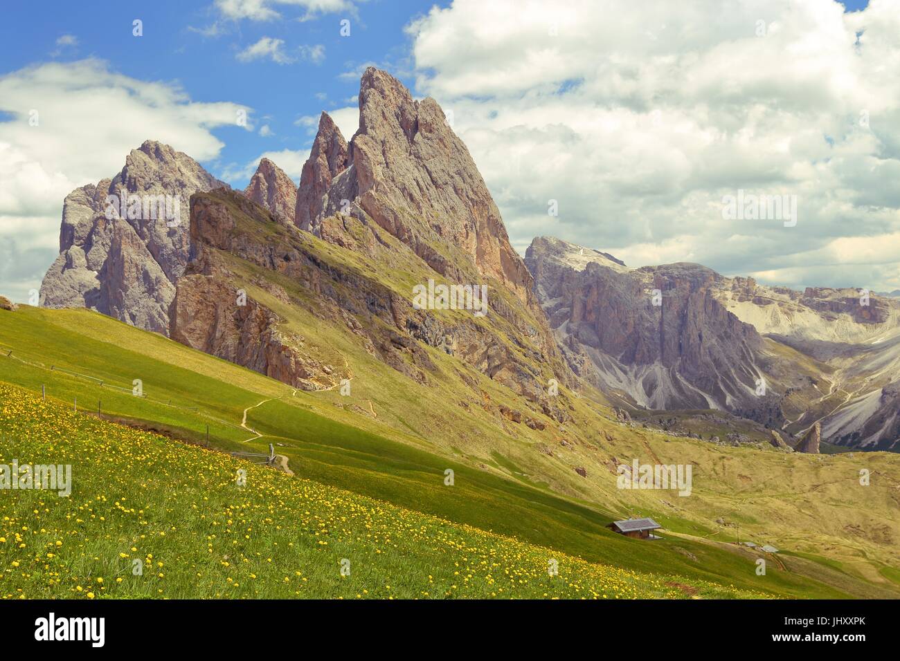 Seceda cable car ropeway hi-res stock photography and images - Alamy