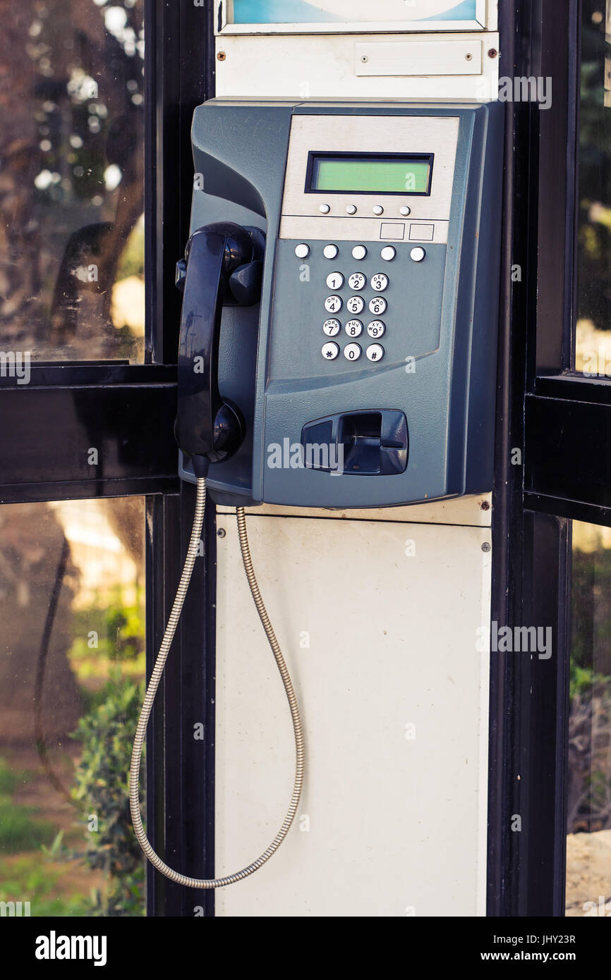 close up of the public pay phone Stock Photo - Alamy