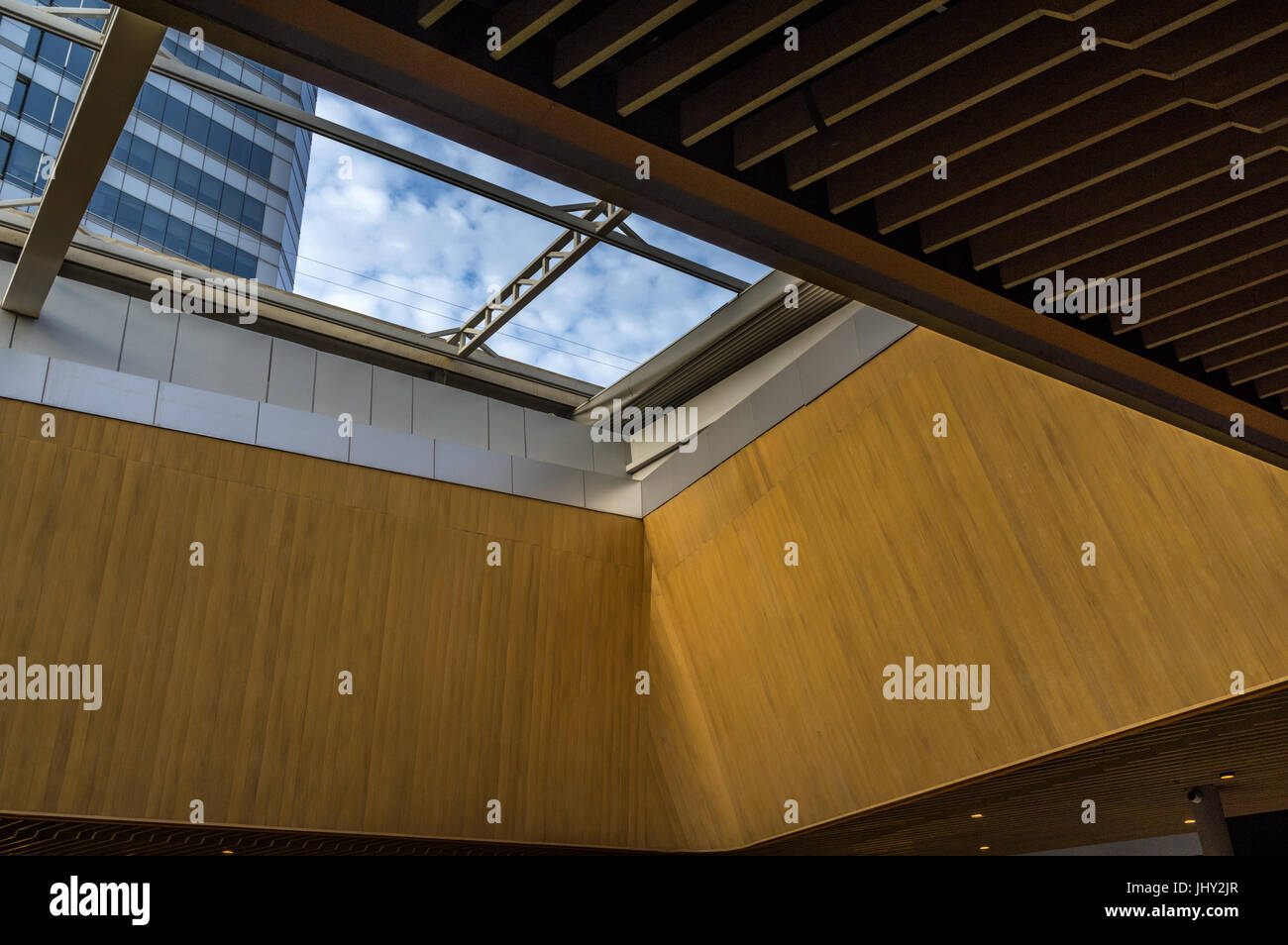 public building design feature with skylight Stock Photo - Alamy