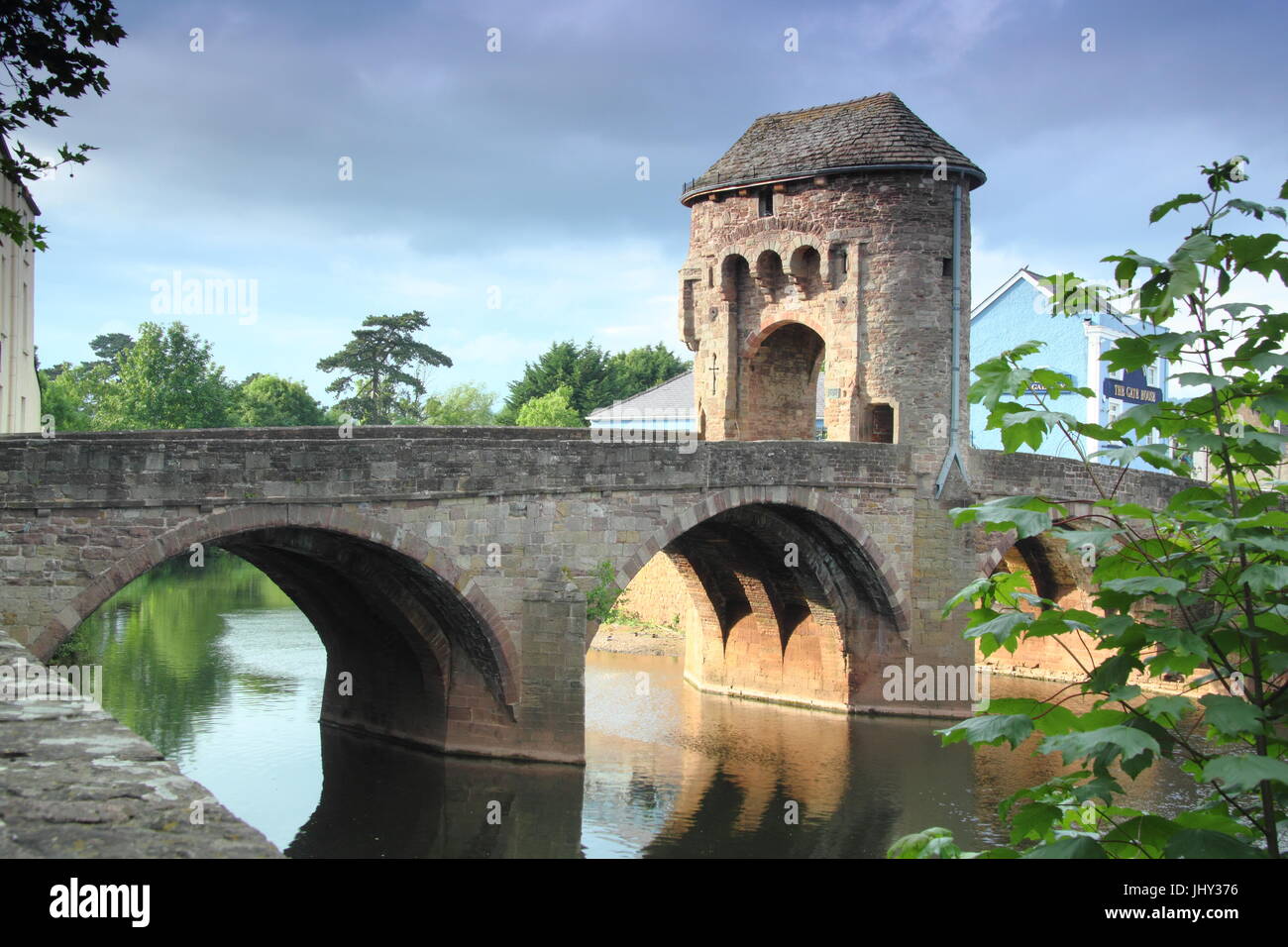 Monnow Bridge and Gate, the only remaining fortified river bridge in ...