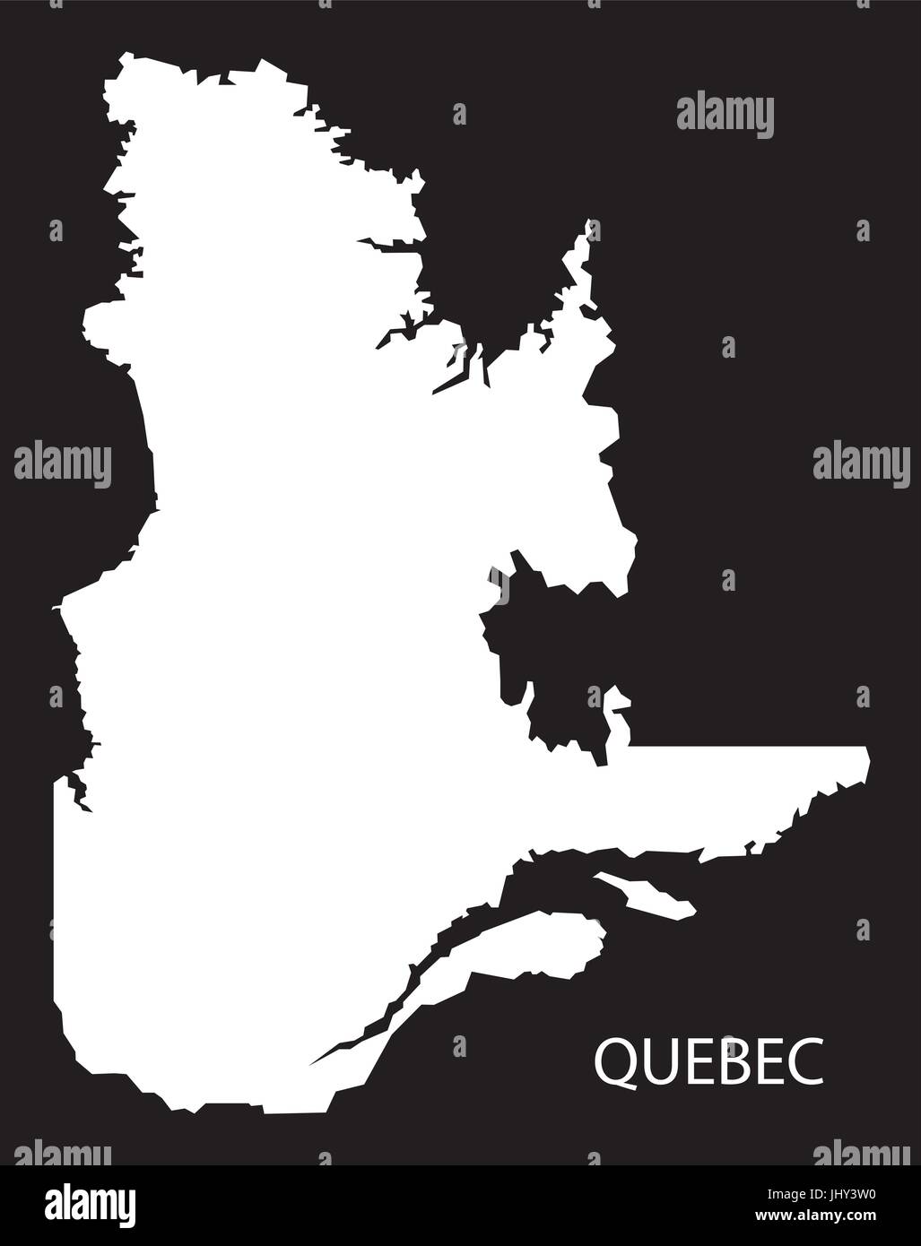 Quebec canada map Stock Vector Images - Alamy