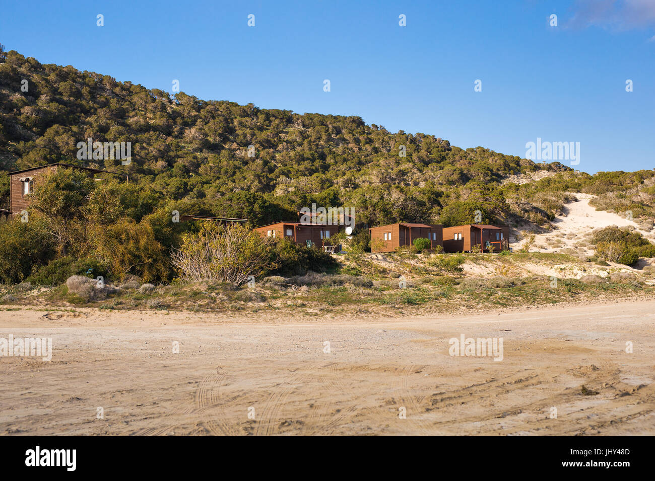 Beach houses on the shore Stock Photo - Alamy