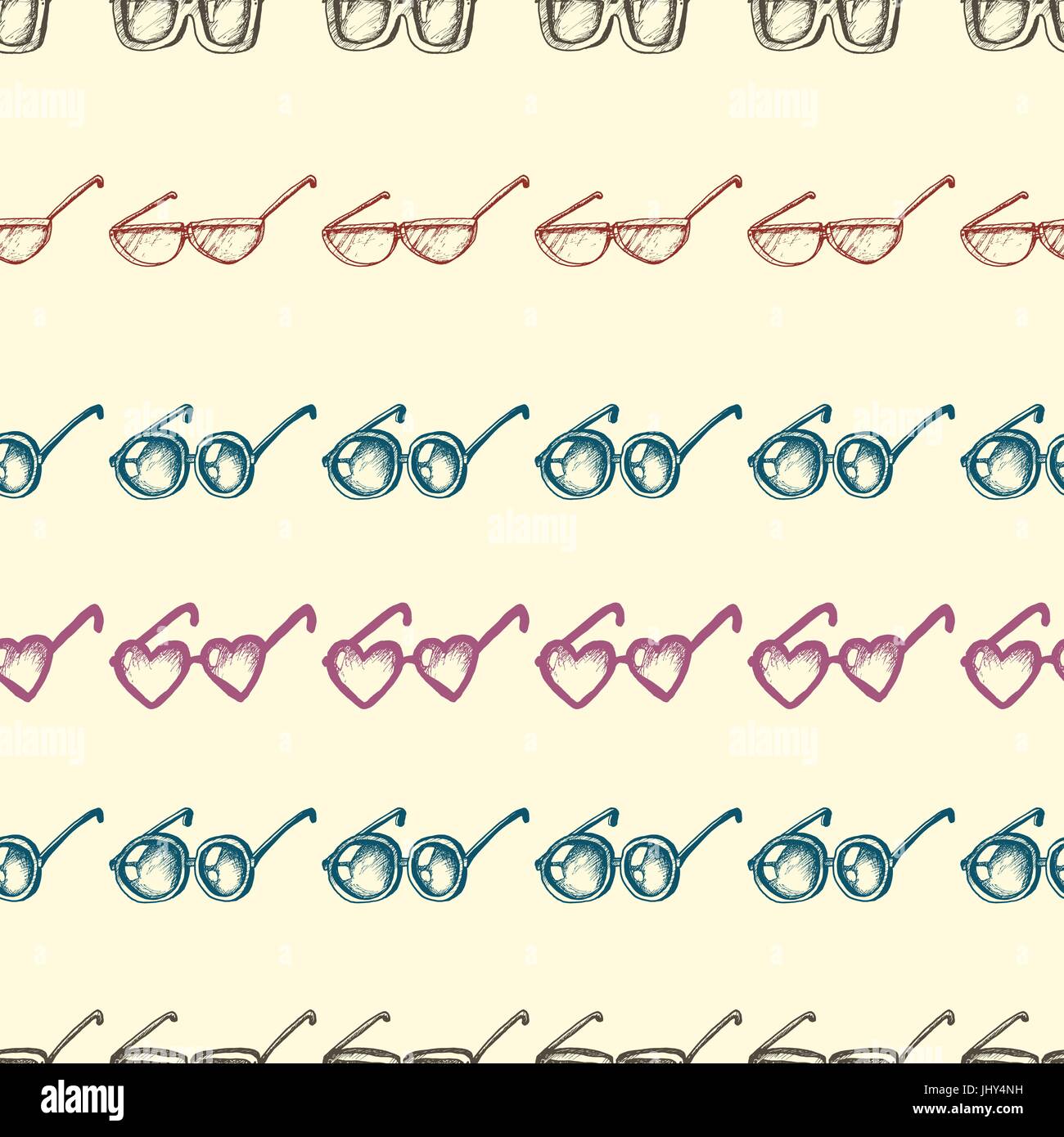 Seamless pattern with glasses Stock Vector Image & Art - Alamy