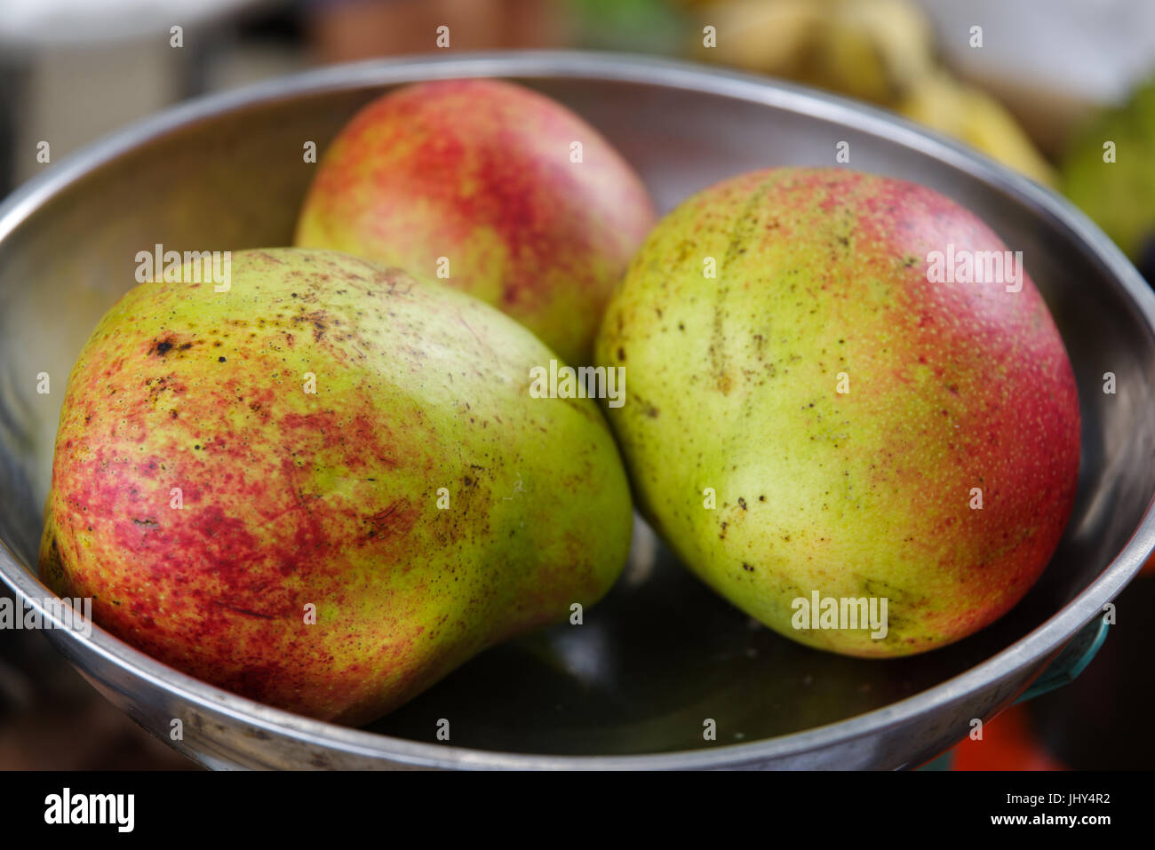 Tropical fruit apple mango Stock Photo - Alamy