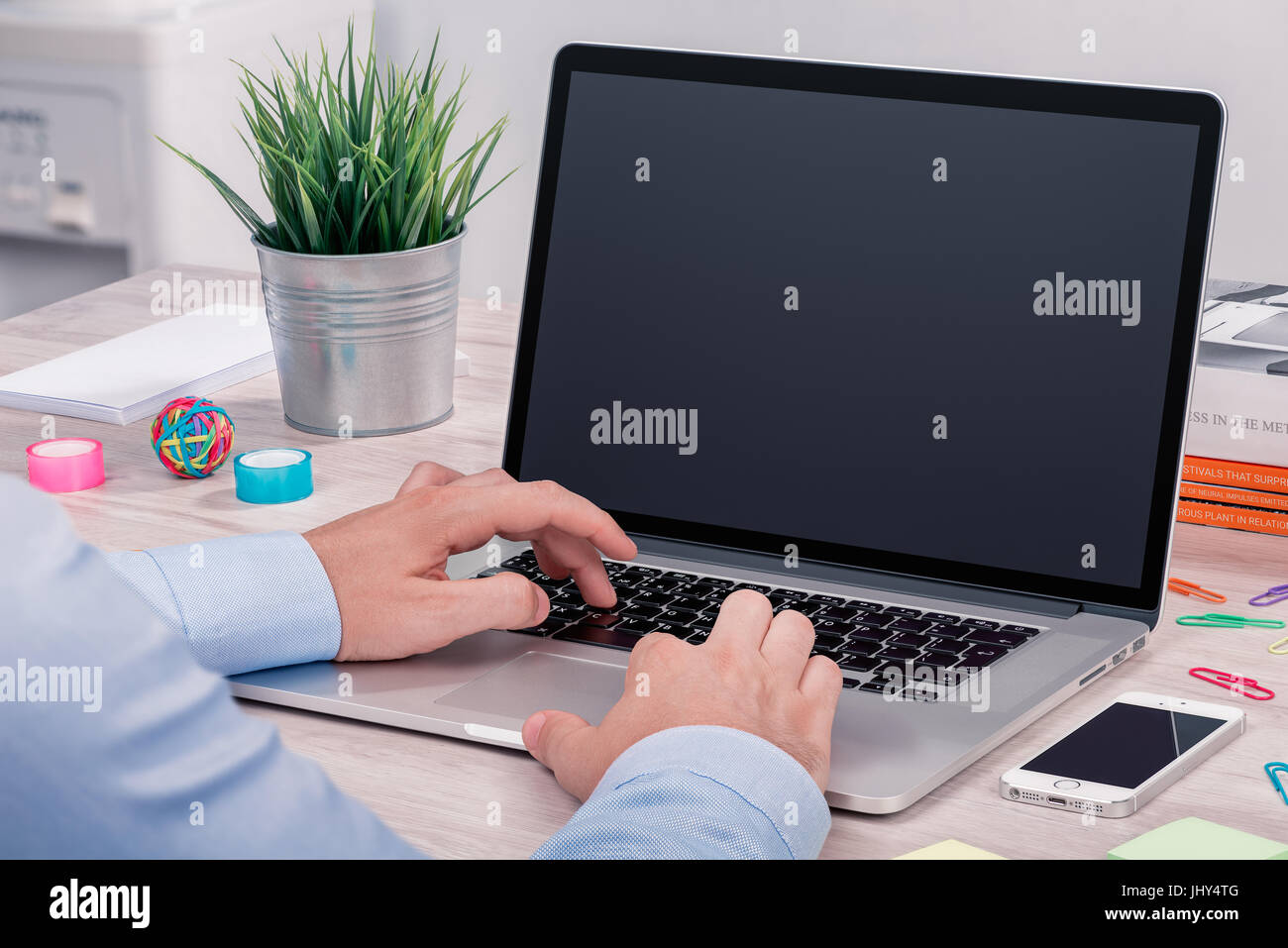 Designer workplace open blank hi-res stock photography and images - Alamy