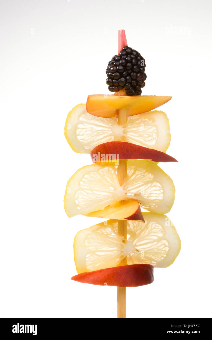 Fruit spit, Fruchtspiess Stock Photo - Alamy