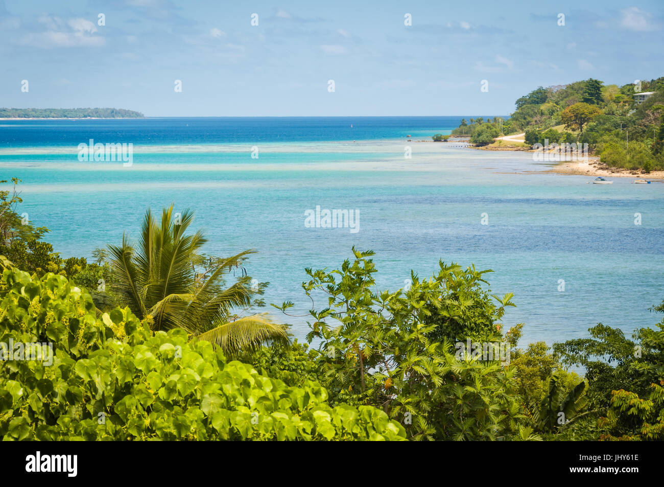 Magnificent Fatumaru Bay in Port Vila, Efate Island, Vanuatu Stock ...