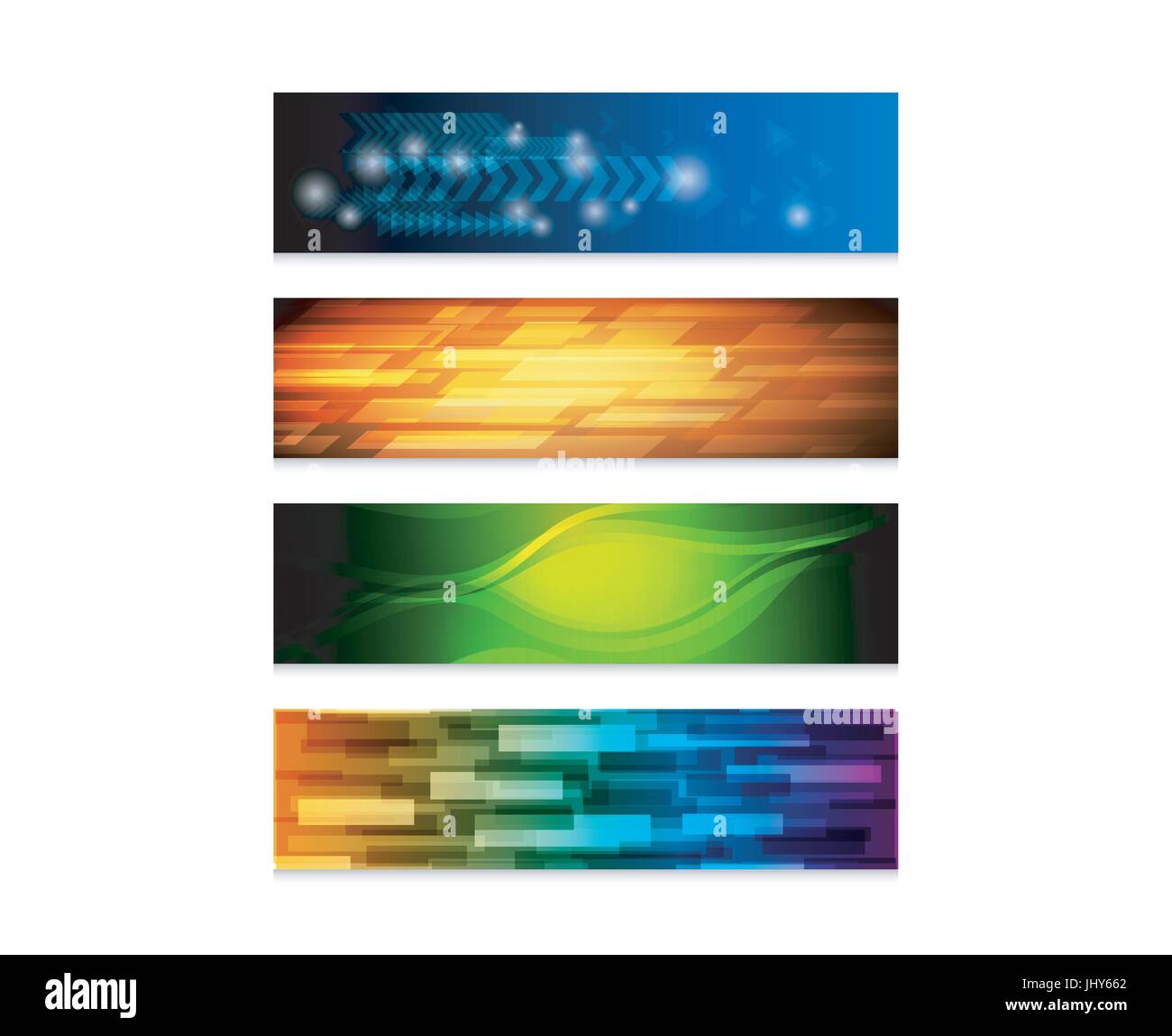 set of abstract colorful banner Stock Vector Image & Art - Alamy