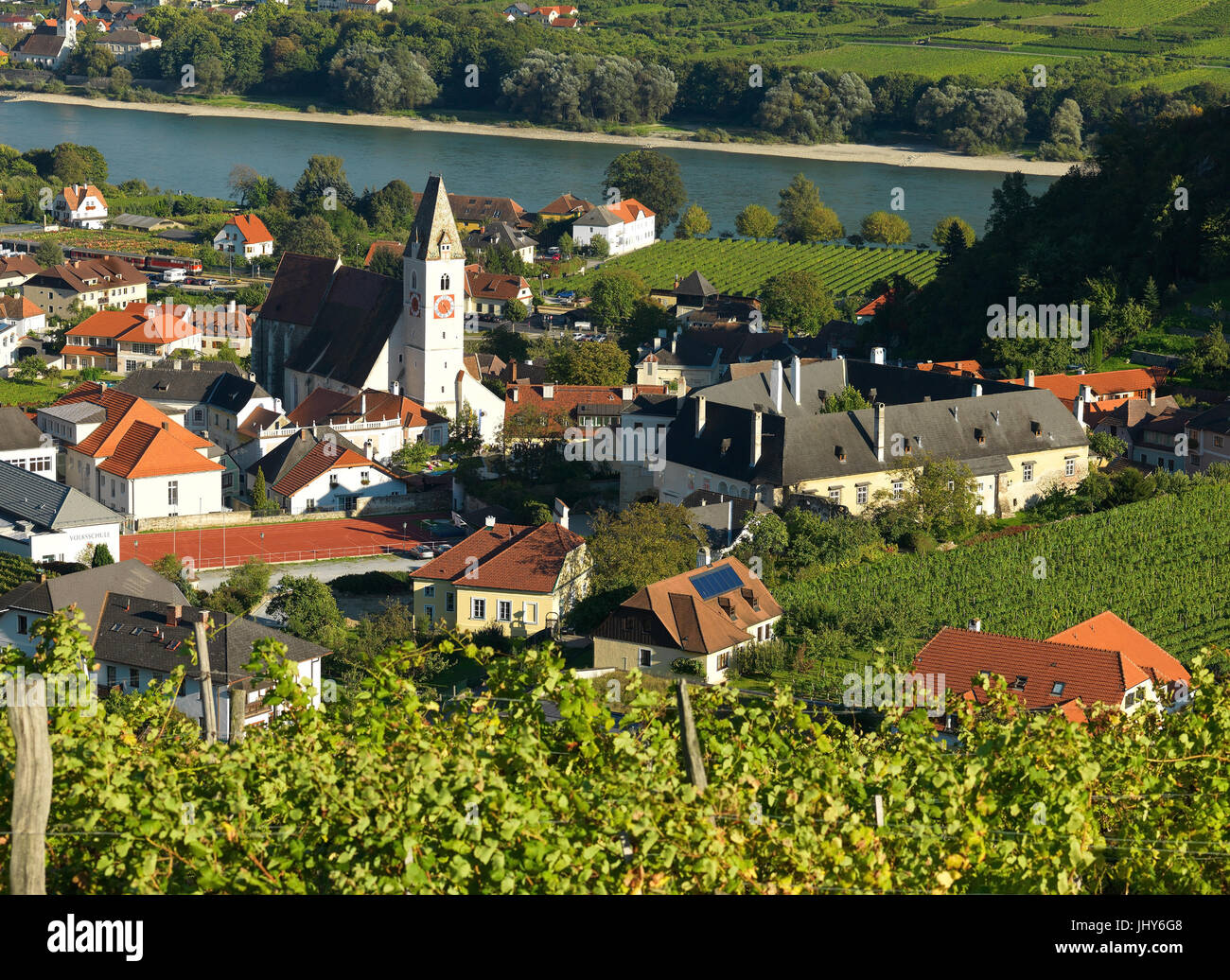 Spitz / the Danube, Austria, Lower Austria, Wachau - Village of spitz ...