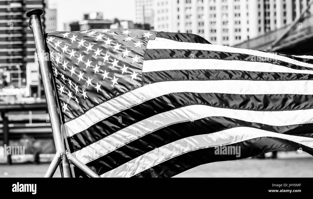 People waving flag Black and White Stock Photos & Images - Alamy