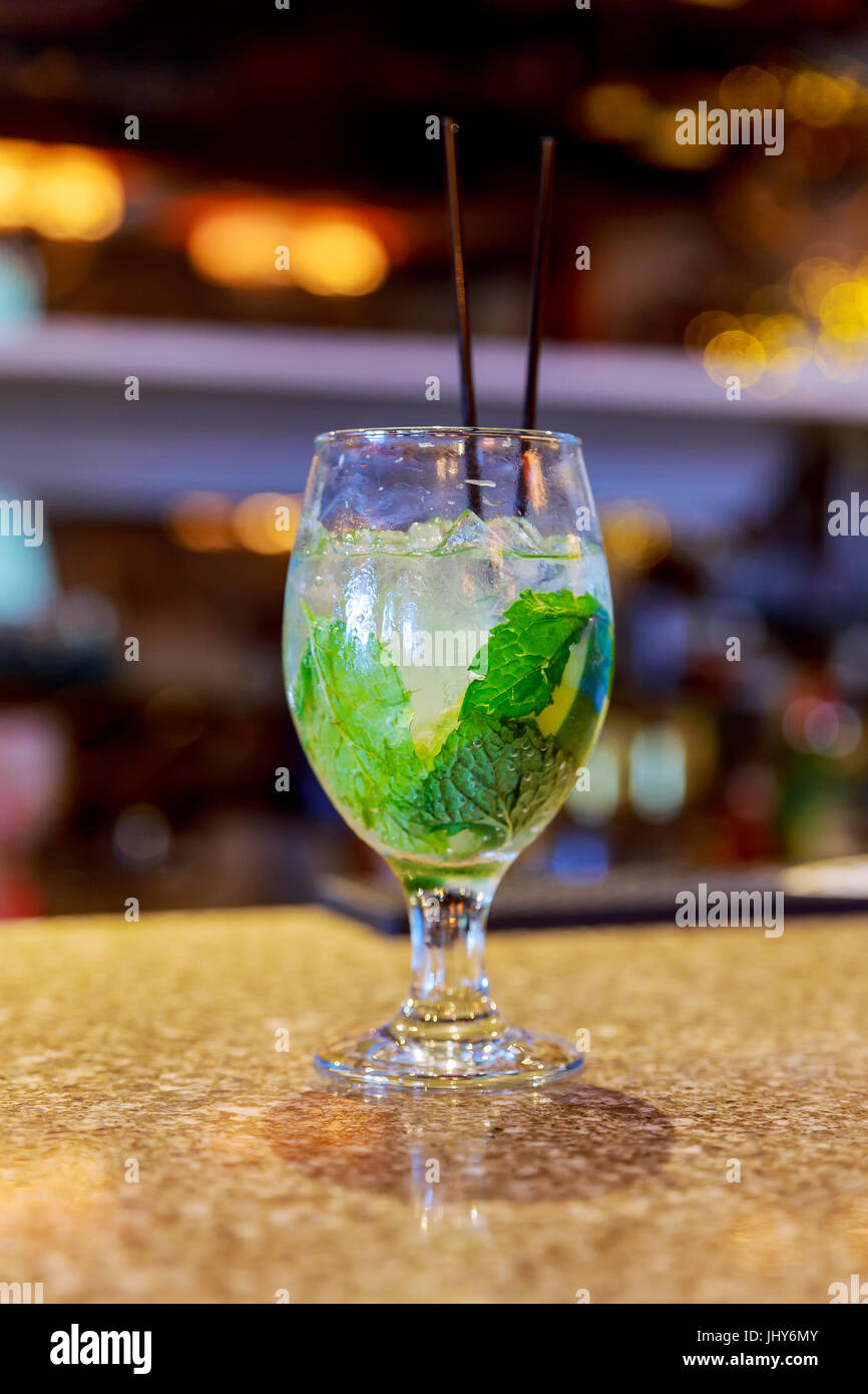 Alcohol drink in a glass Stock Photo - Alamy