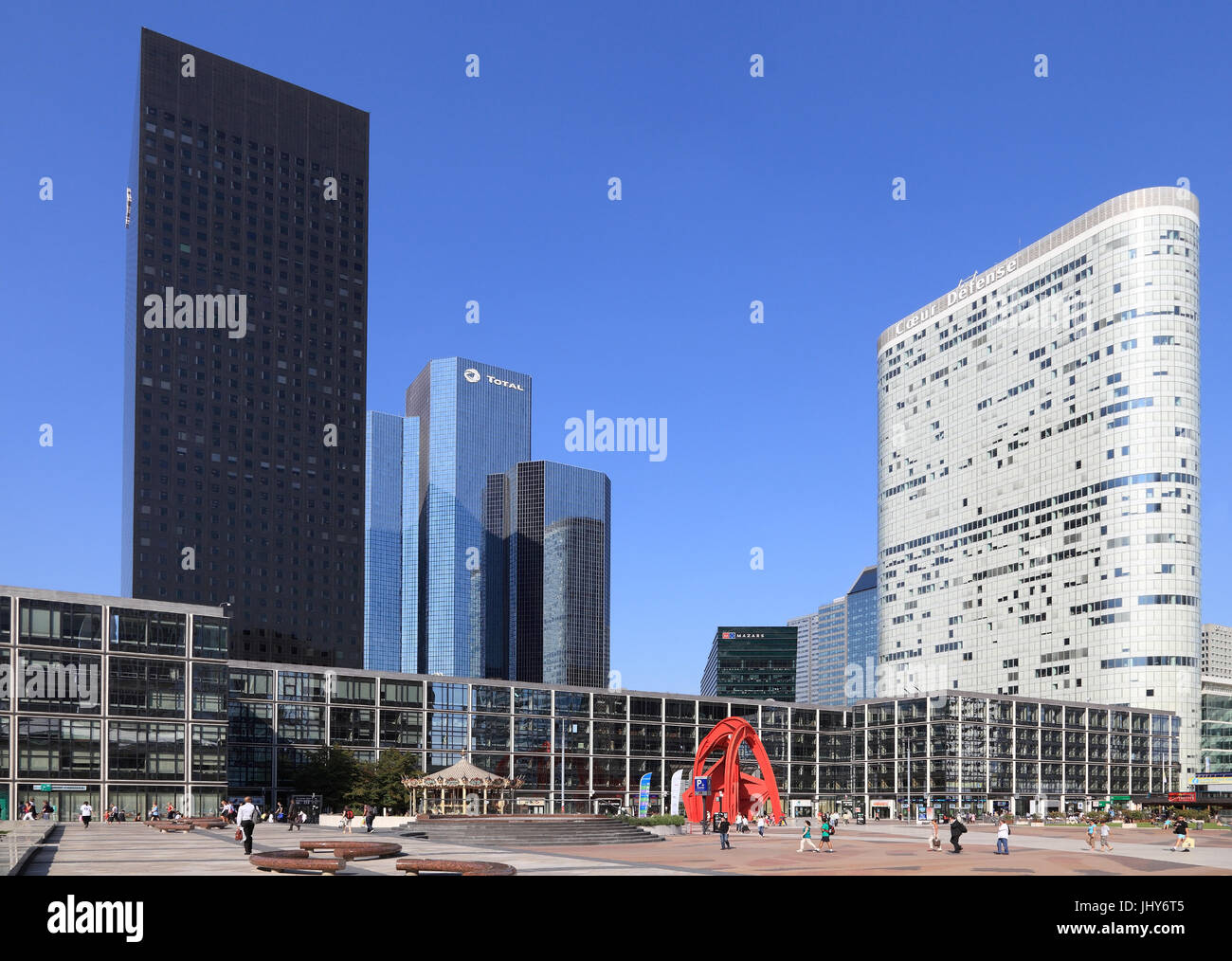 High rises in the La Defense, Paris, France - Skyscrapers in La Defense ...