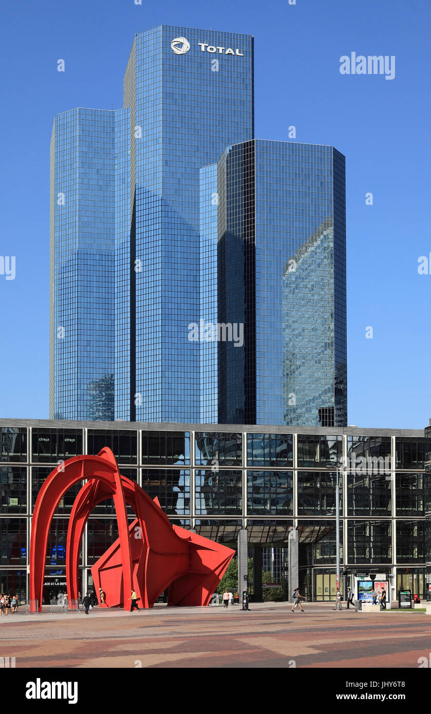 High rises in the La Defense, Paris, France - Skyscrapers in La Defense ...
