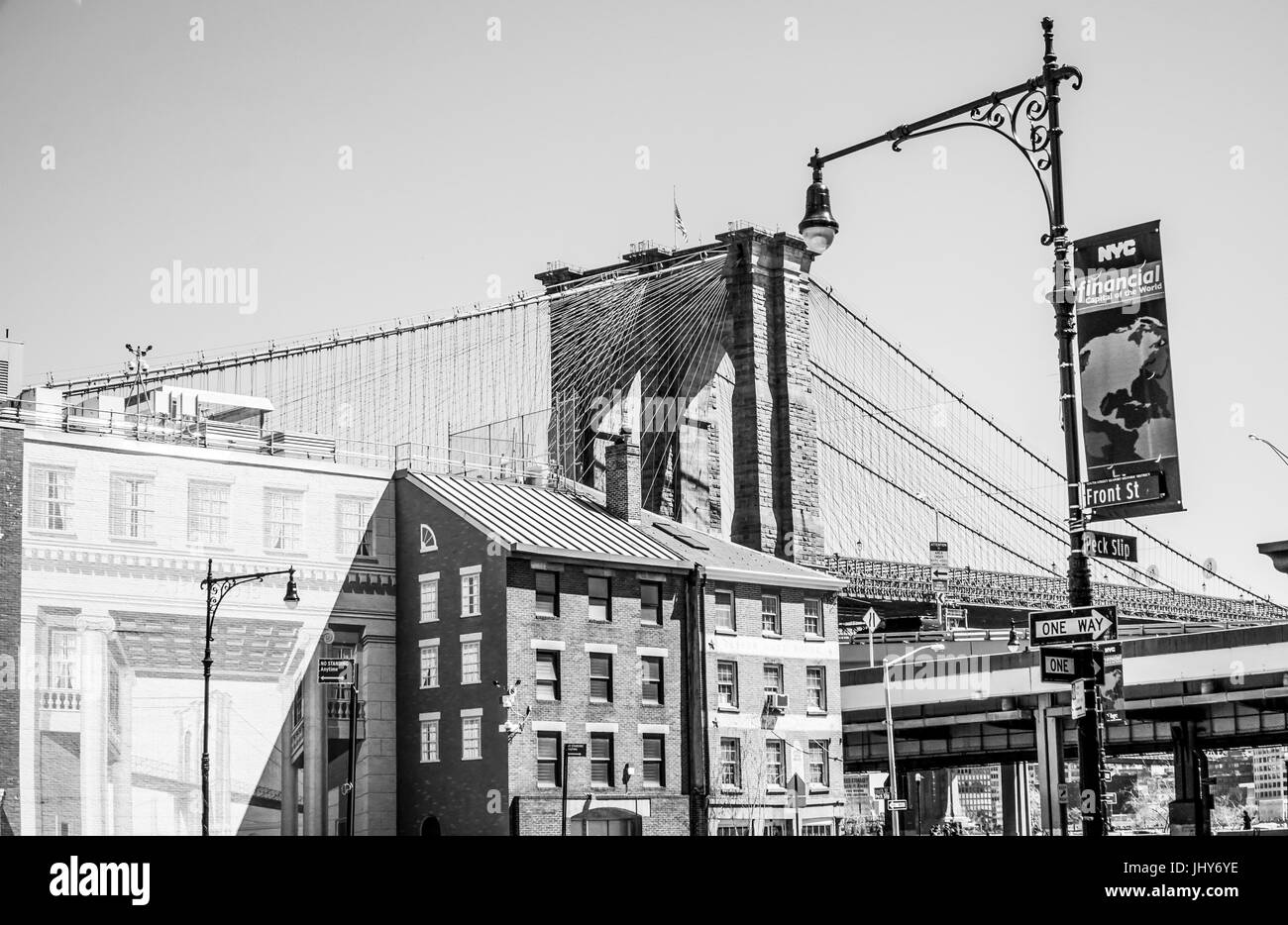 Street view in Downtown Manhattan Fulton Market - MANHATTAN / NEW YORK ...