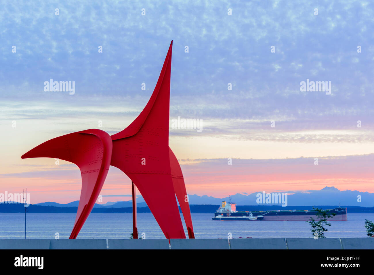The Eagle Sculpture Seattle Washington Stock Photo - Alamy