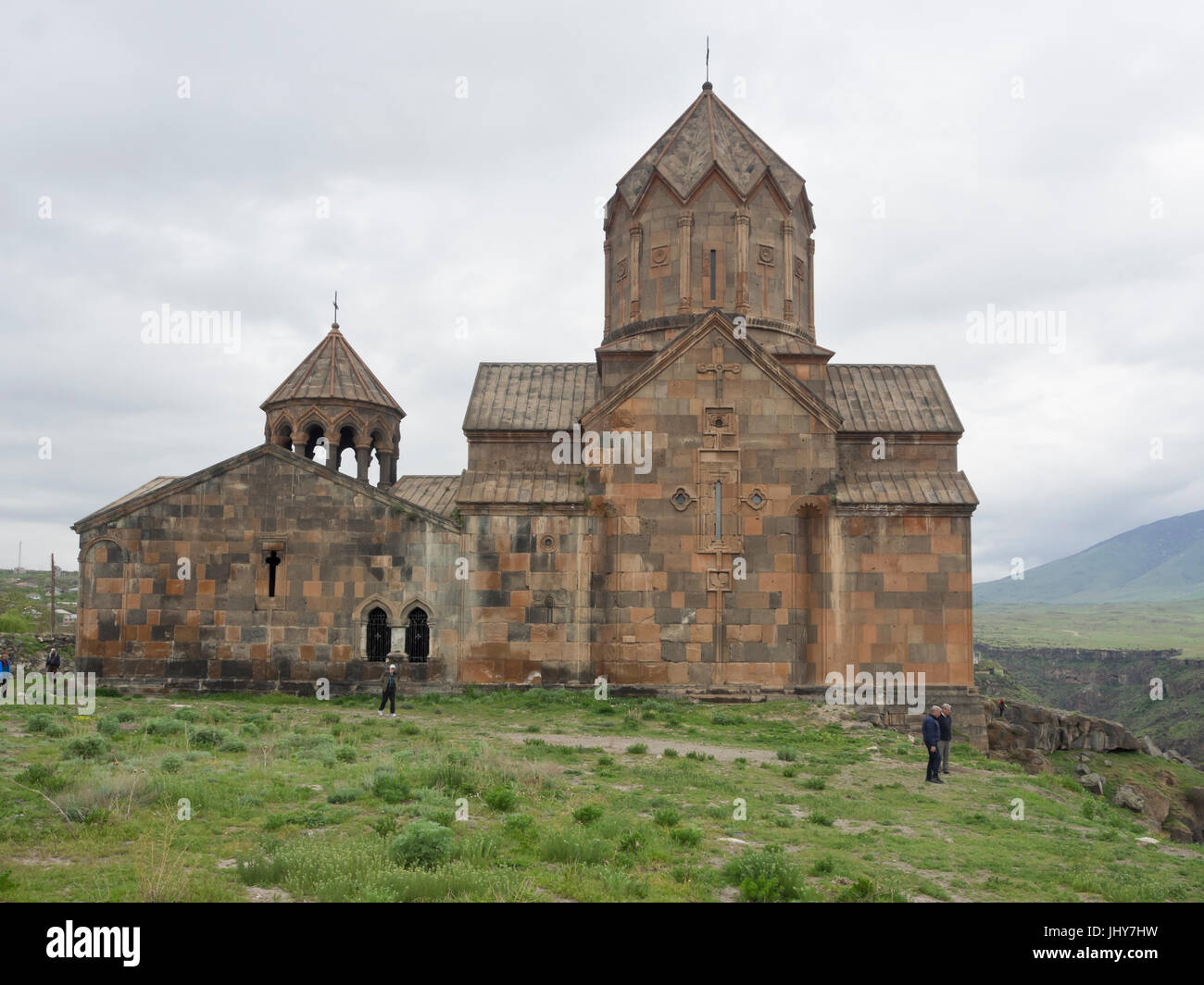 The medieval Hovhannavank monastery with St. John the Baptist cathedral ...