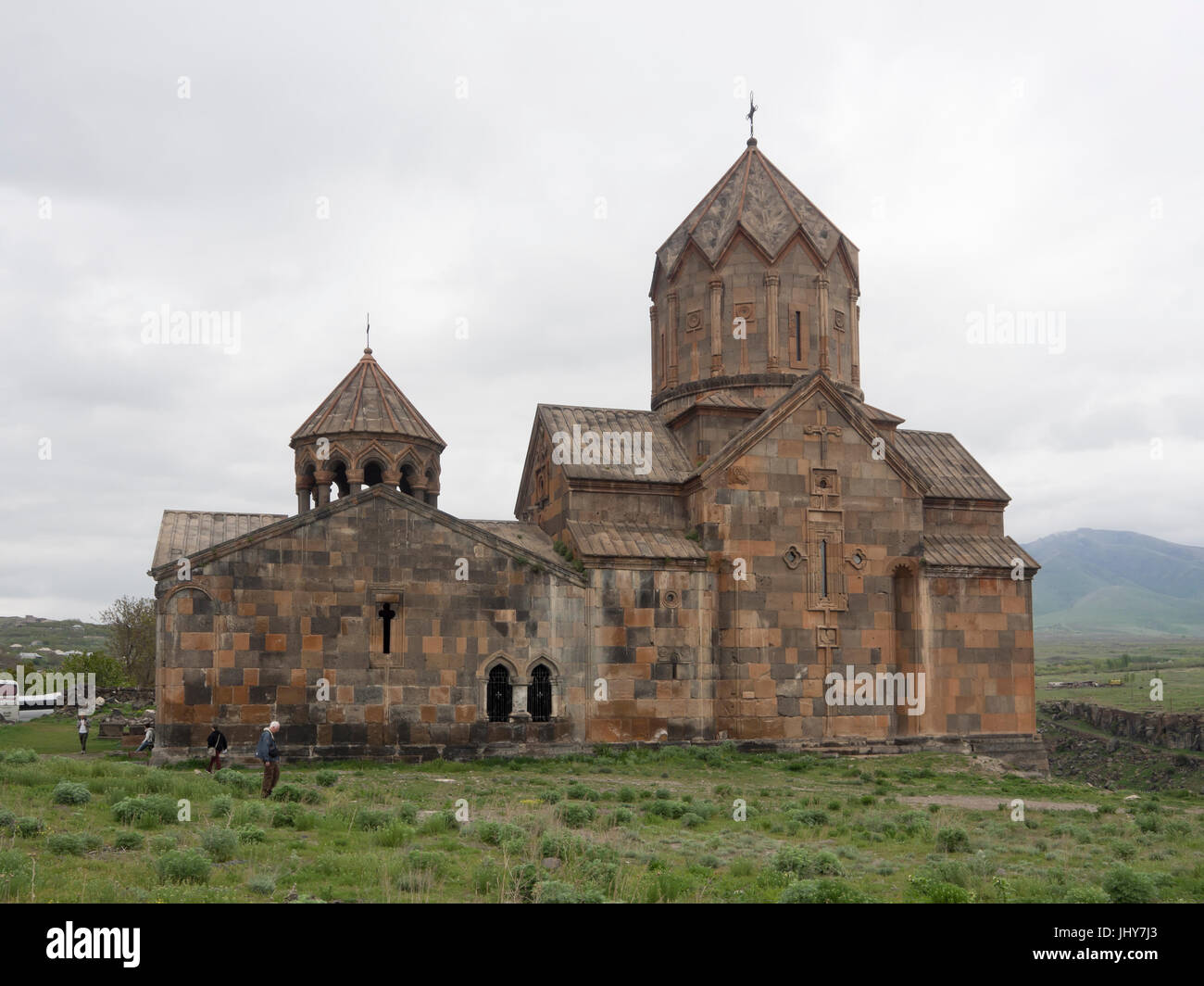 The medieval Hovhannavank monastery with St. John the Baptist cathedral ...