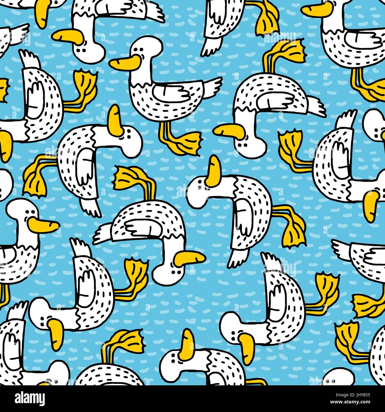 Seamless background wild duck Stock Vector Images - Alamy