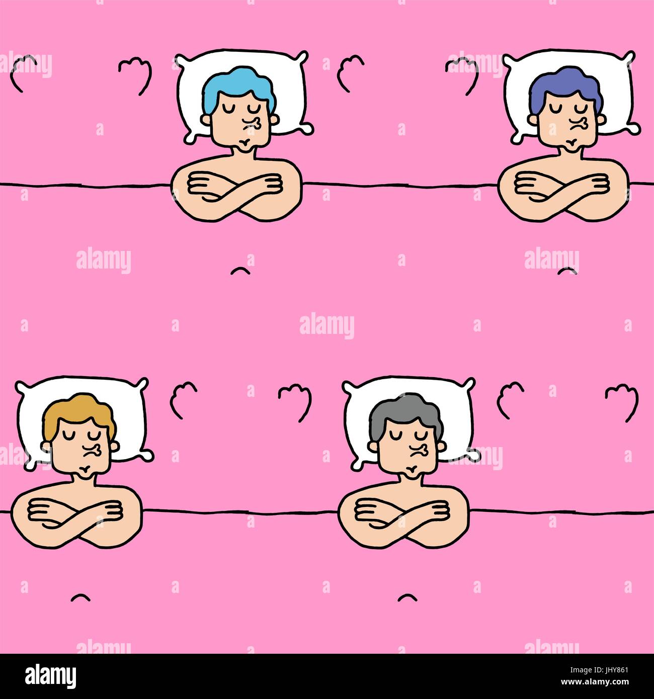 dream pattern. guy on pillow sleeps texture. Sleeping man background ...