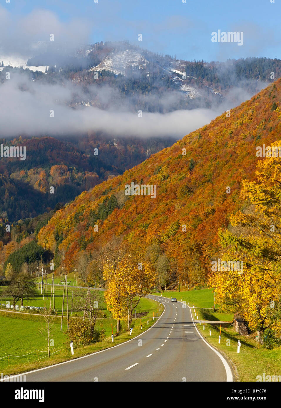 Austria autumn land cape near weyer hi-res stock photography and images ...