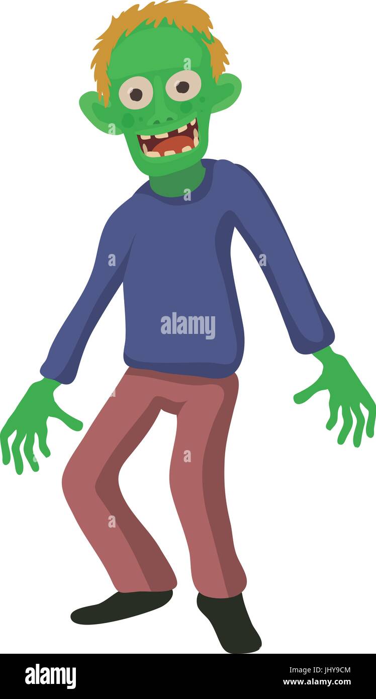 Smiling zombie icon, cartoon style Stock Vector Image & Art - Alamy