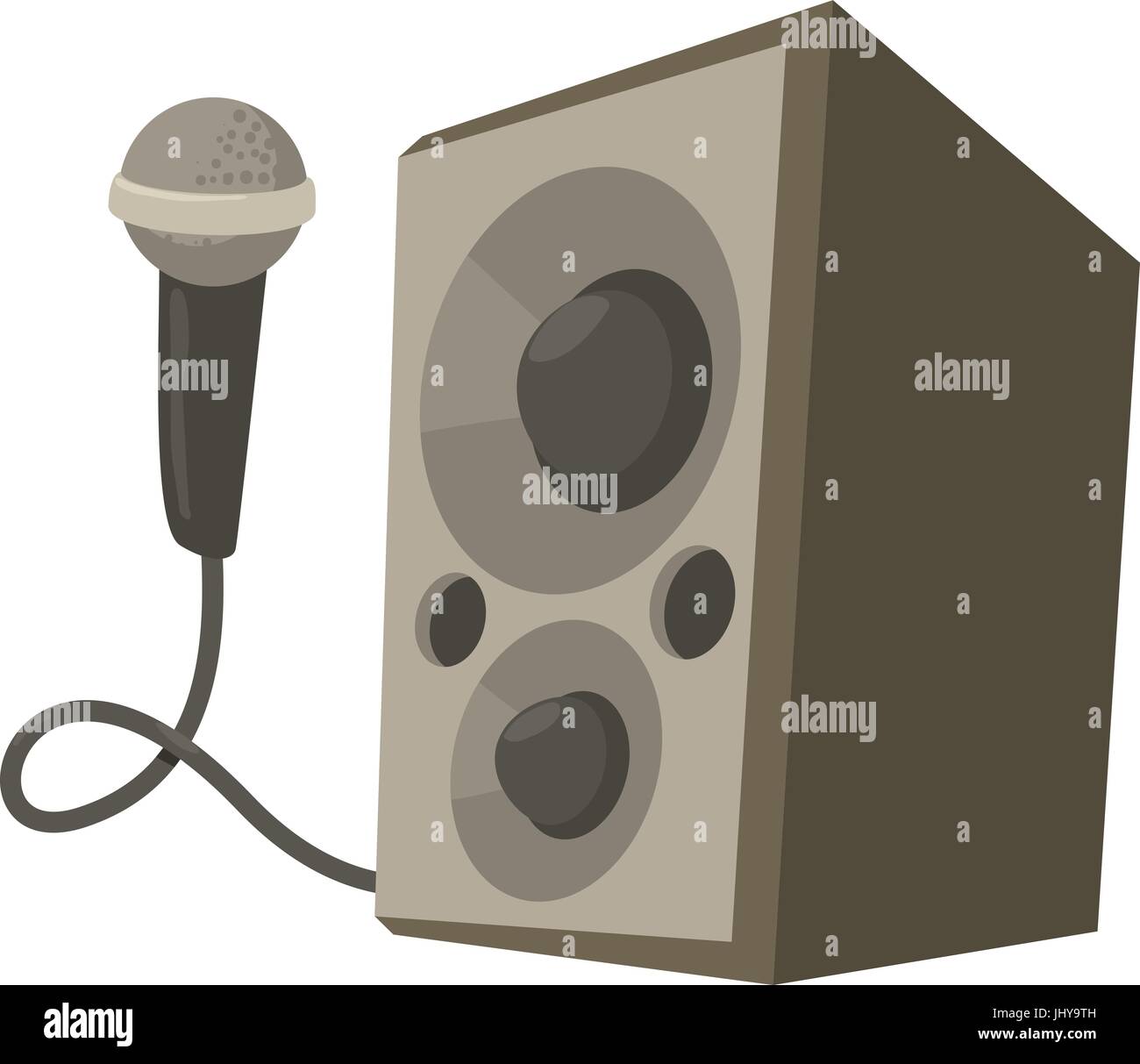 Microphone with speakers icon, cartoon style Stock Vector Image & Art ...