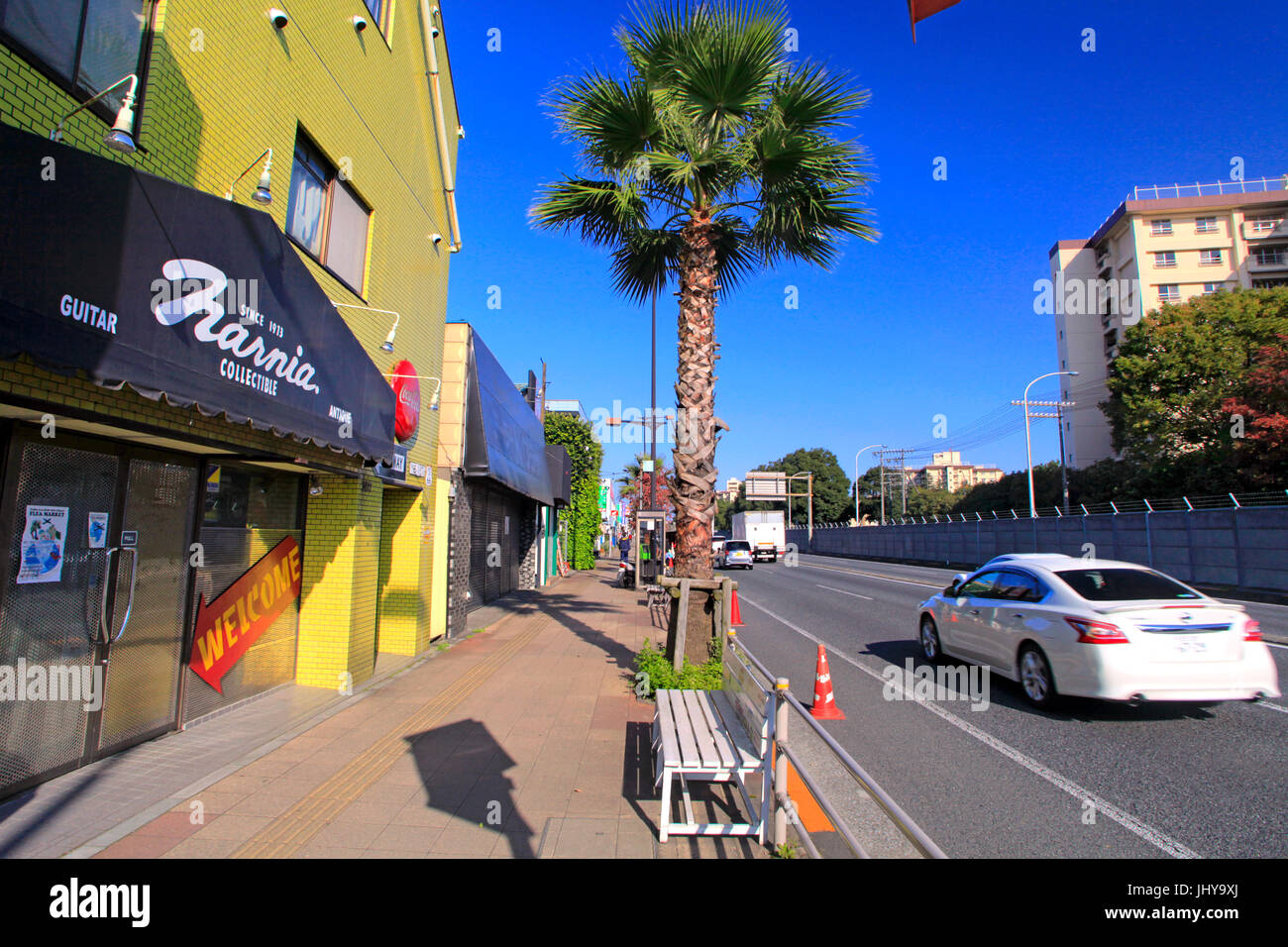 Fussa Base Side Street on Route 16 Alongside Yokota Air Base in Fussa ...