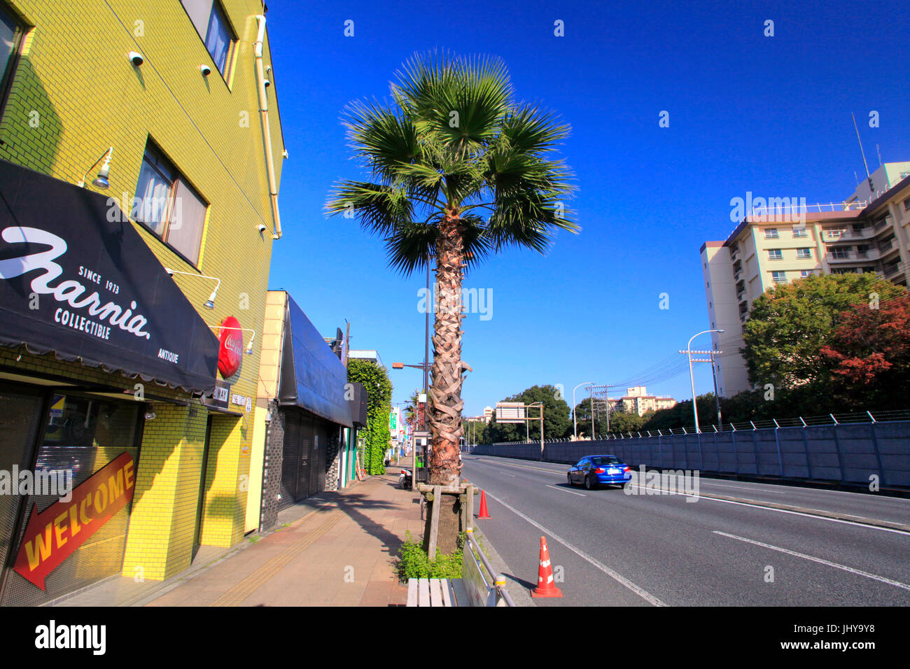 Fussa Base Side Street on Route 16 Alongside Yokota Air Base in Fussa ...