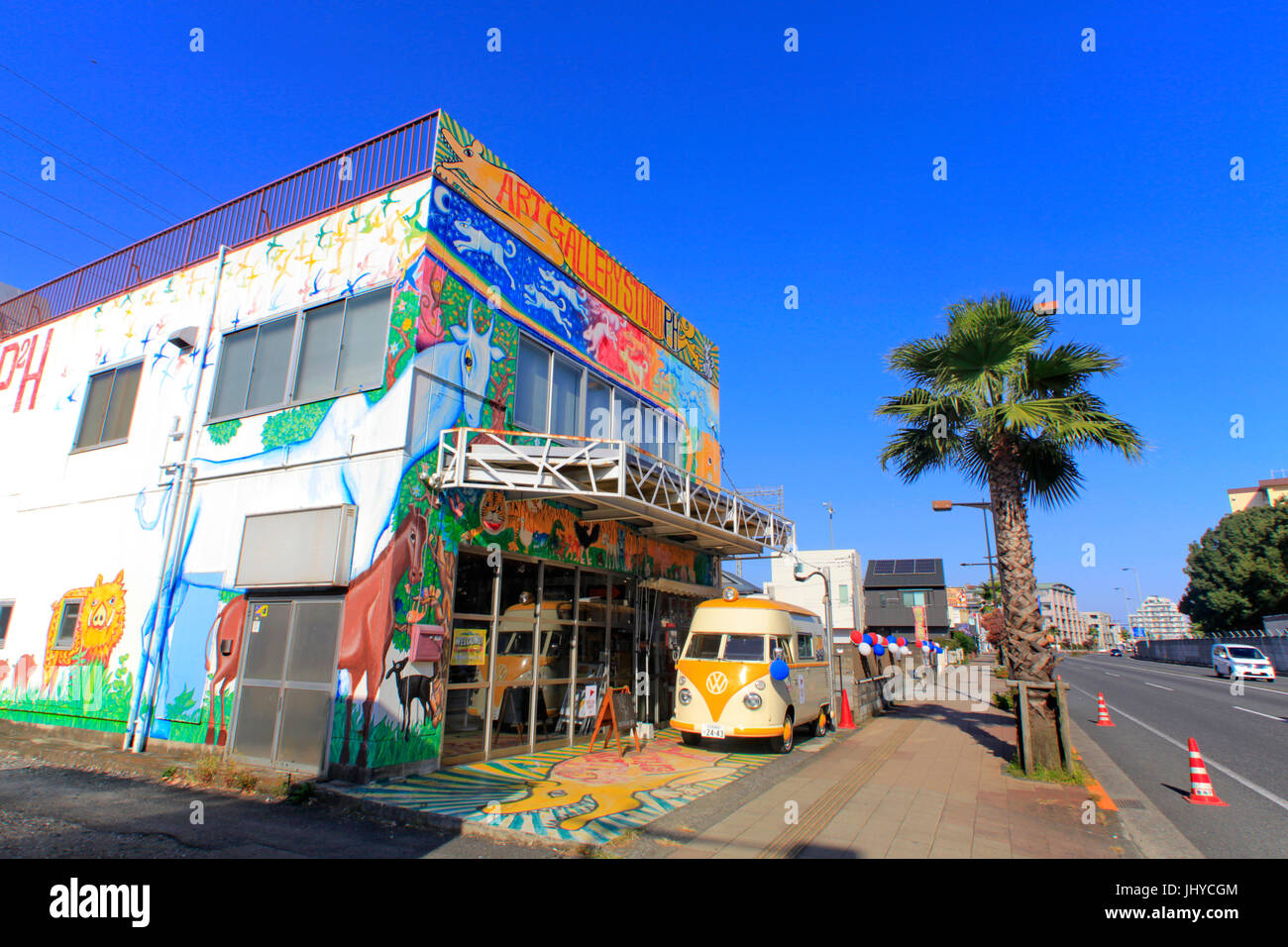Fussa Base Side Street on Route 16 Alongside Yokota Air Base in Fussa ...