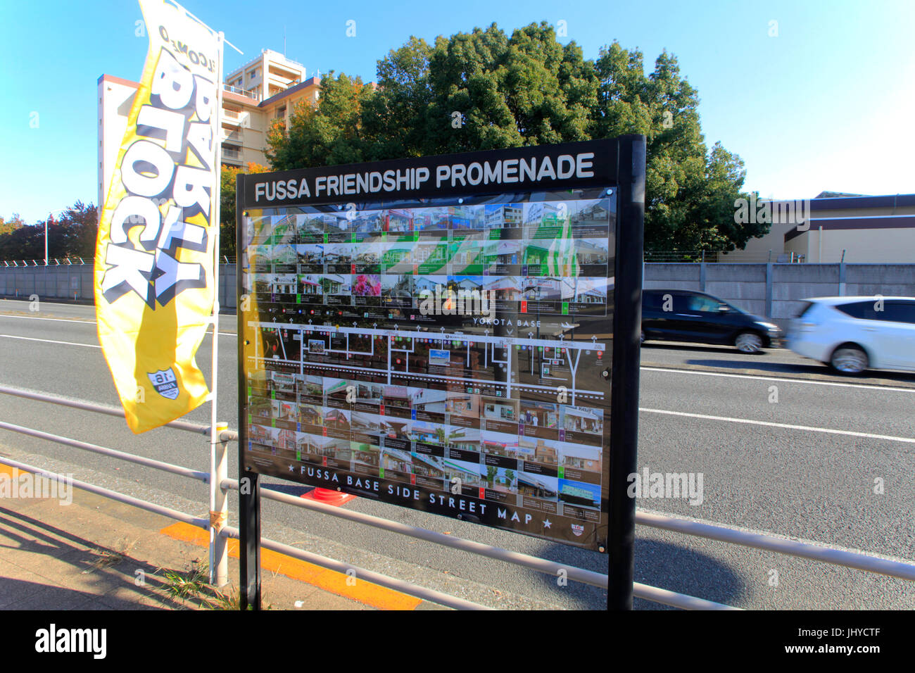 Fussa Base Side Street on Route 16 Alongside Yokota Air Base in Fussa ...