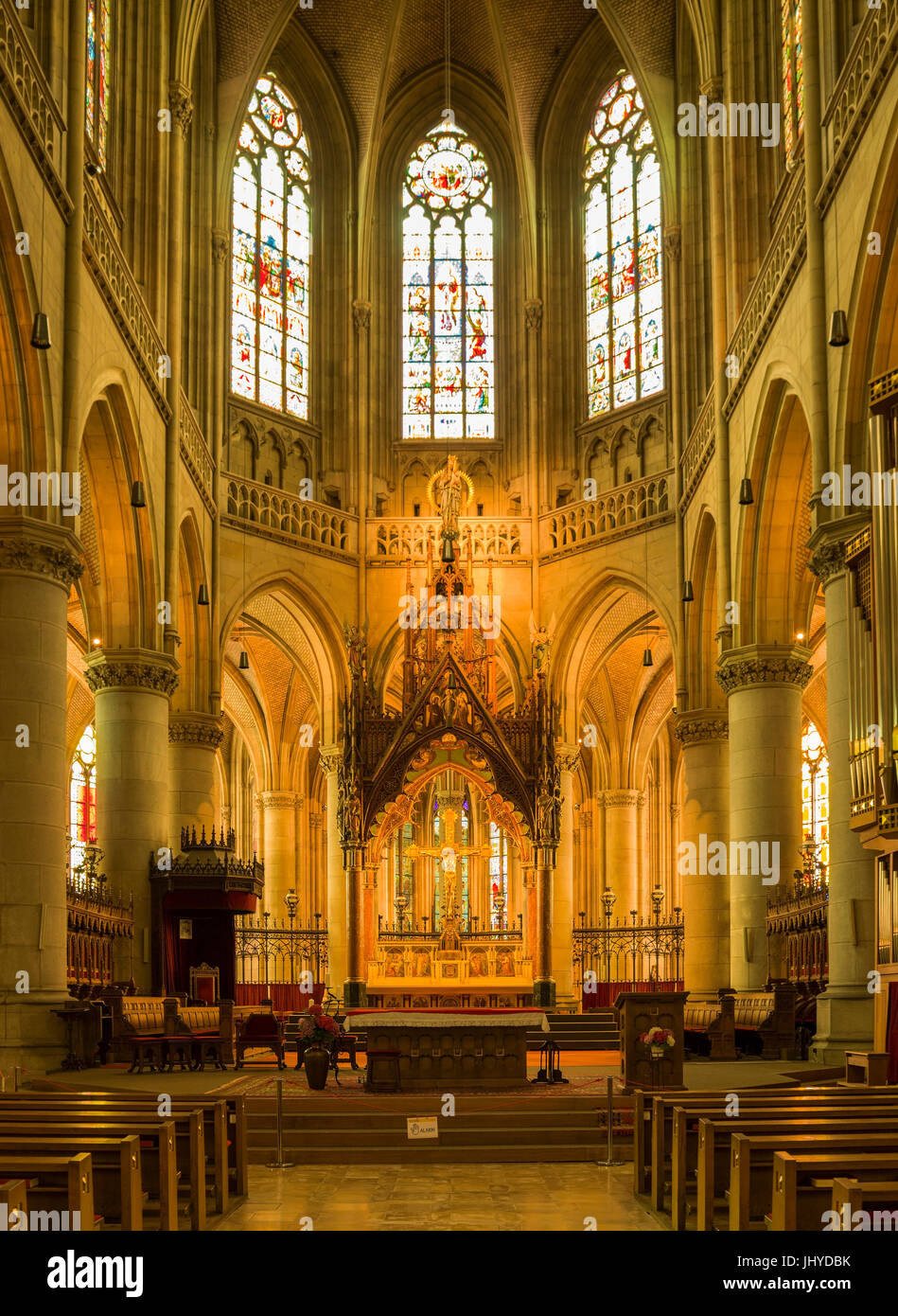 Altar in the Marien's cathedral, Linz, Upper Austria, Austria - altar, Saint Mary's Cathedral ...