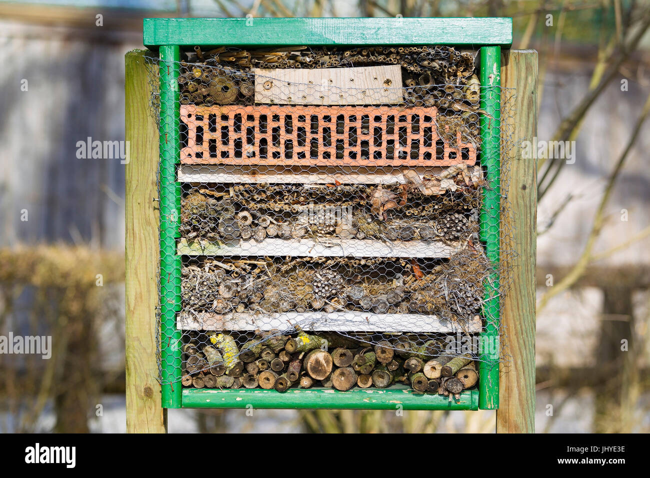 Insektenhotel winter hi-res stock photography and images - Alamy