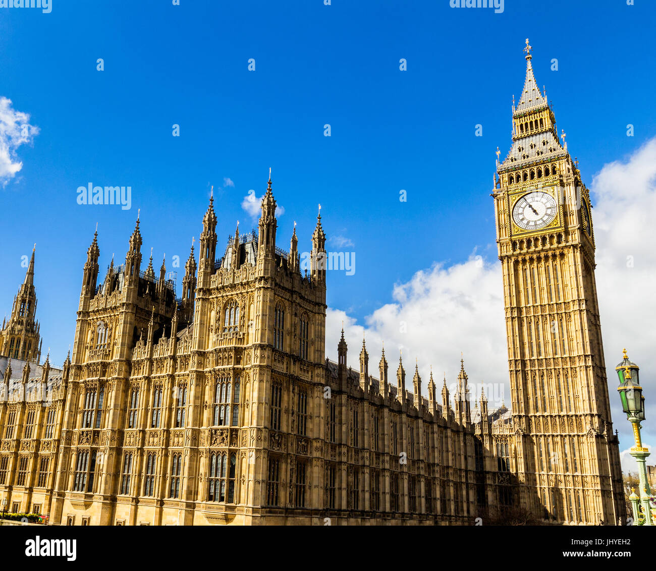 Big Ben, London, UK. A view of the popular London landmark, the clock ...