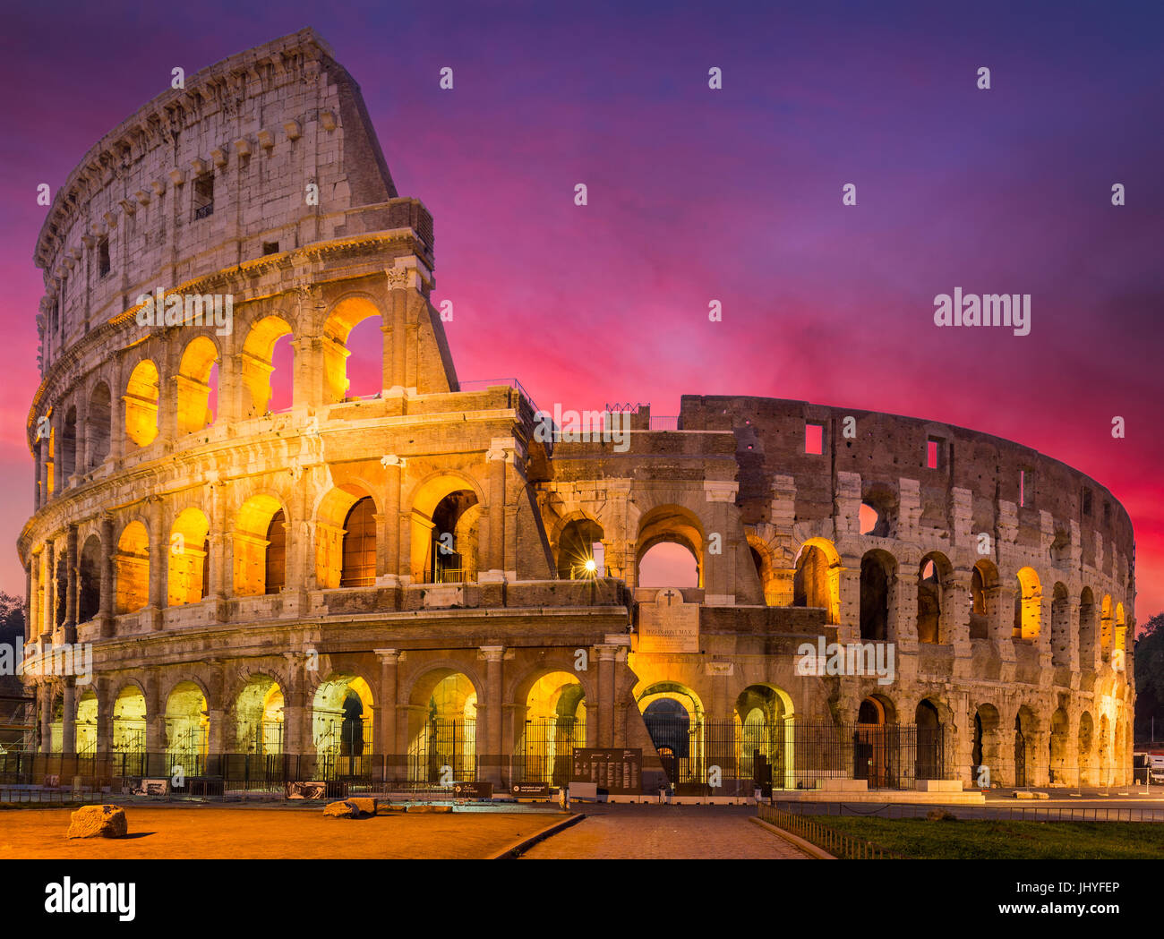 Rome sunrise yellow hi-res stock photography and images - Alamy