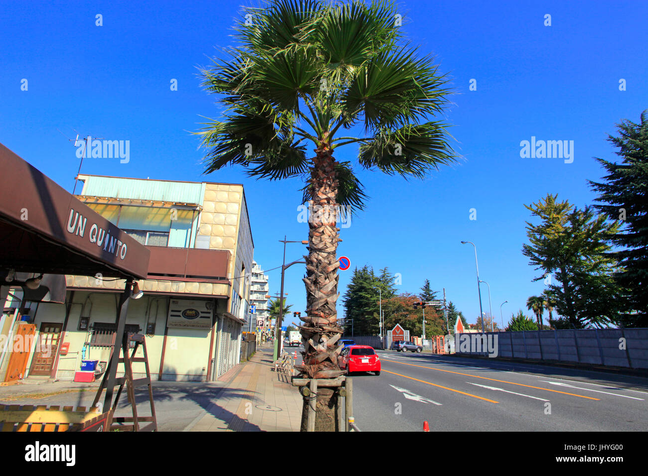 Fussa Base Side Street on Route 16 Alongside Yokota Air Base in Fussa ...
