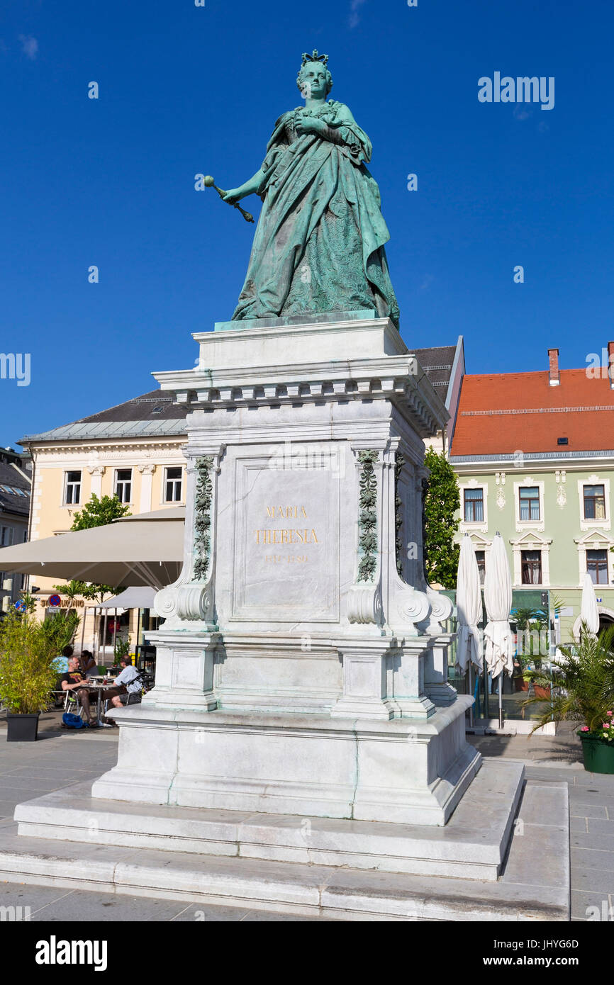 Maria Theresia statue, Klagenfurt, new place, Carinthia, Austria ...