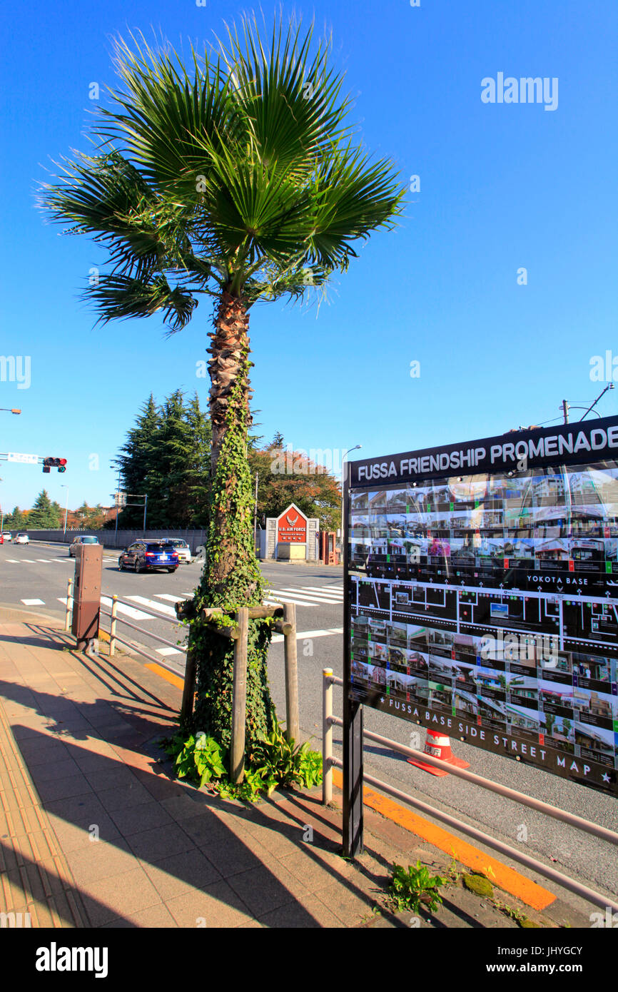 Fussa Base Side Street on Route 16 Alongside Yokota Air Base in Fussa ...
