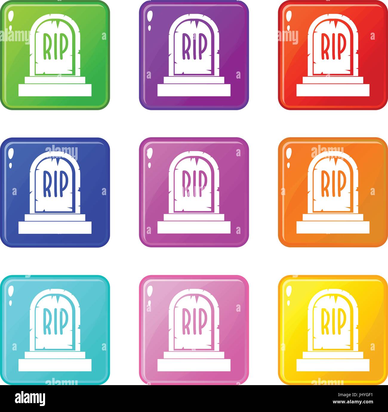 Blank grave marker Stock Vector Images - Alamy