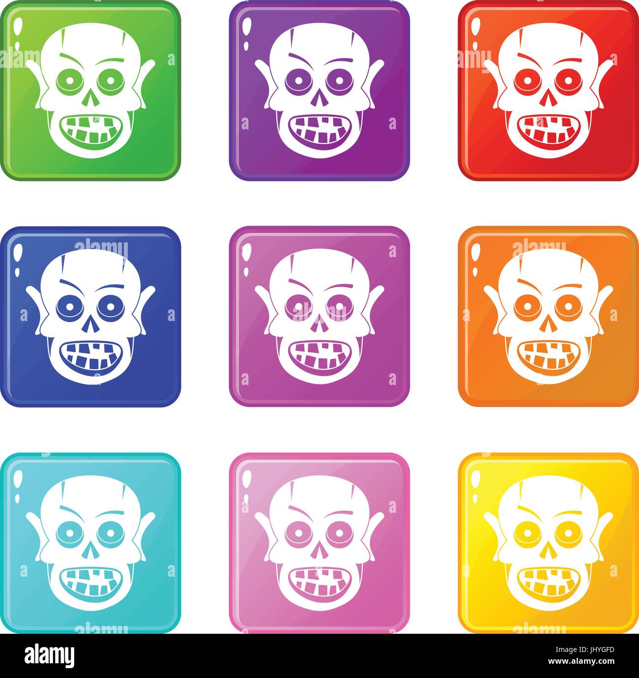 Living dead icons 9 set Stock Vector Image & Art - Alamy