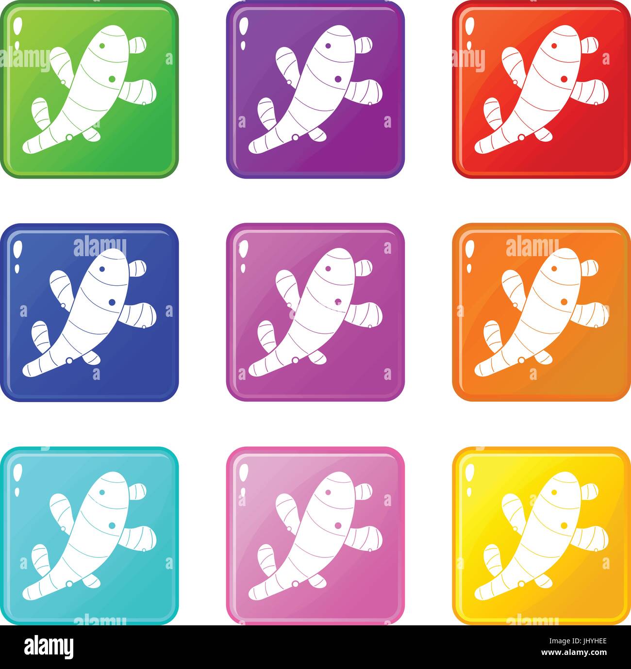 Ginger icons 9 set Stock Vector Image & Art - Alamy