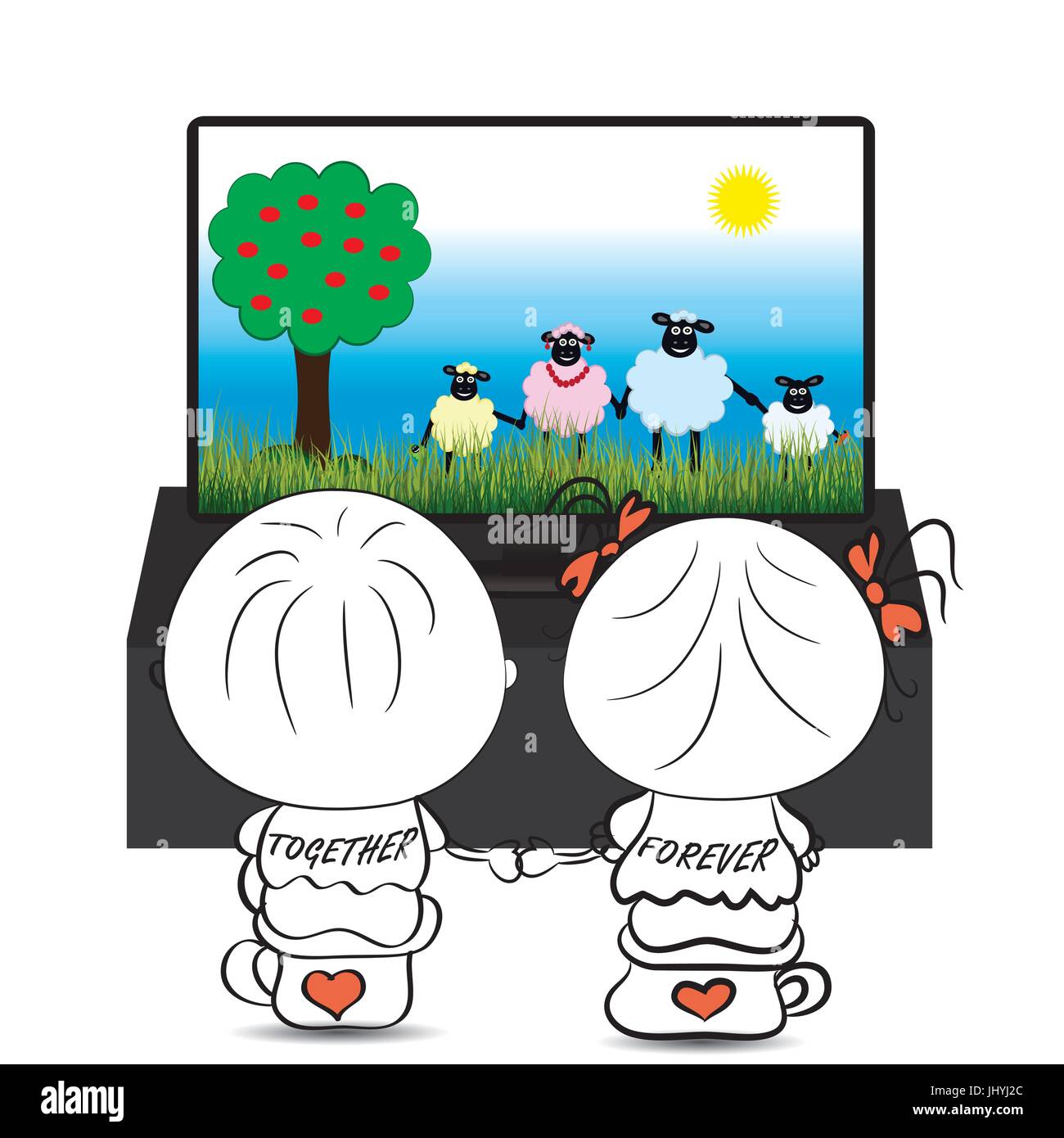Tv sheep Cut Out Stock Images & Pictures - Alamy
