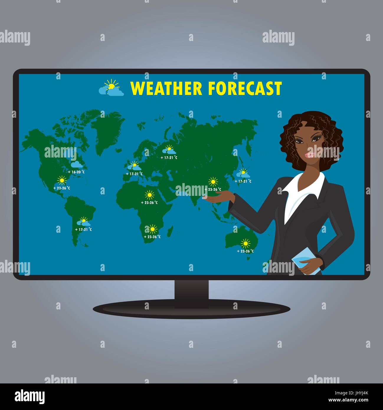 Weather reporter hi-res stock photography and images - Alamy