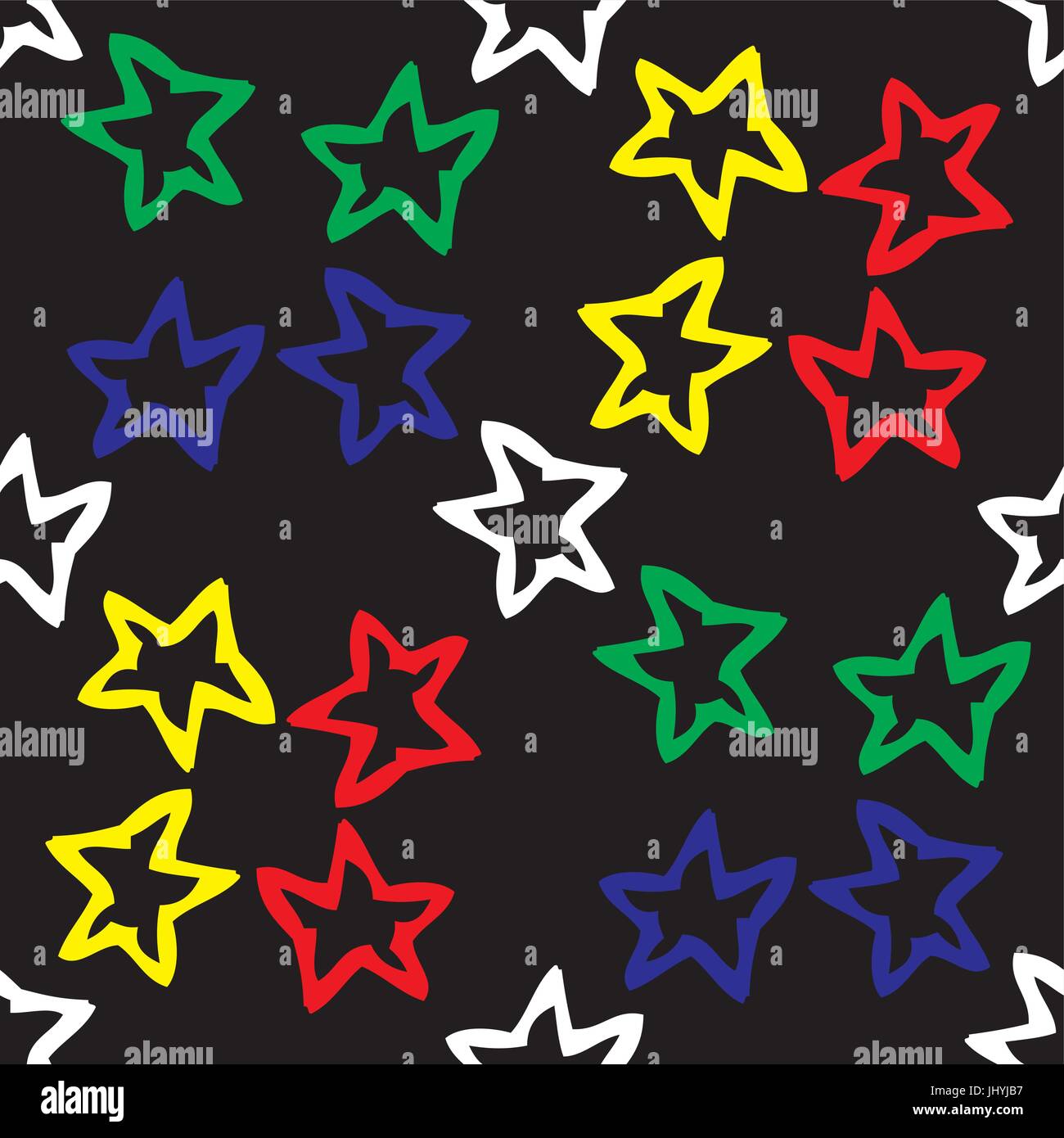 Seamless pattern with colored stars . Seamless pattern can be used for ...